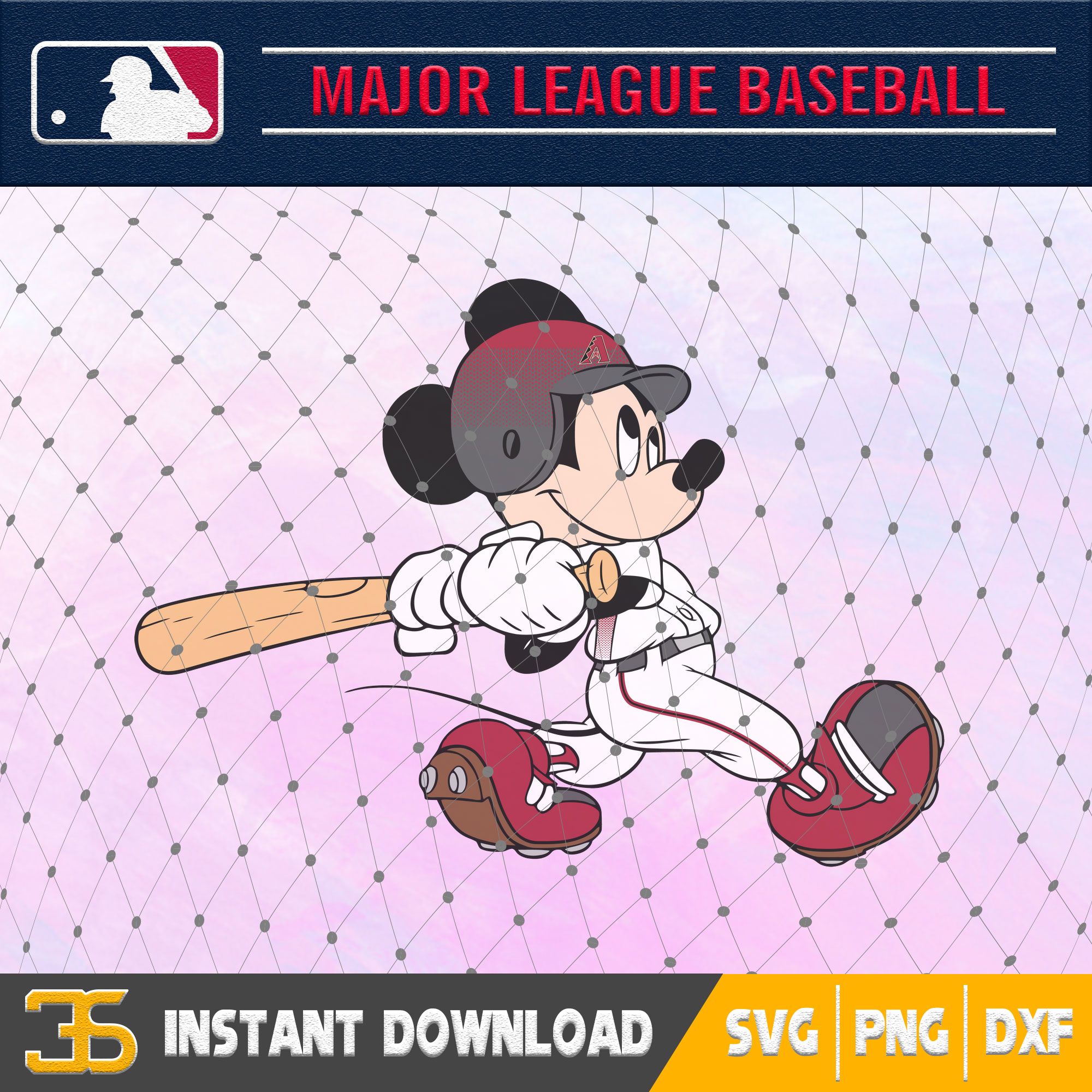 Arizona Diamondbacks Disney Mickey Mouse Team SVG, MLB SVG | Inspire Uplift