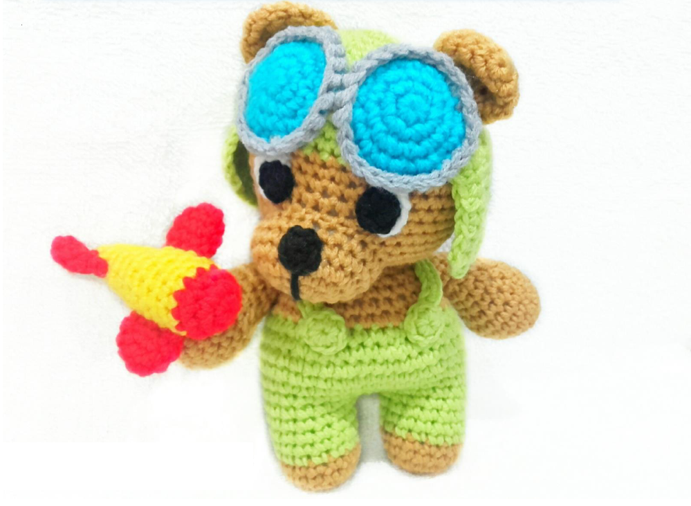 Crochet Pattern Little Aviator - Inspire Uplift