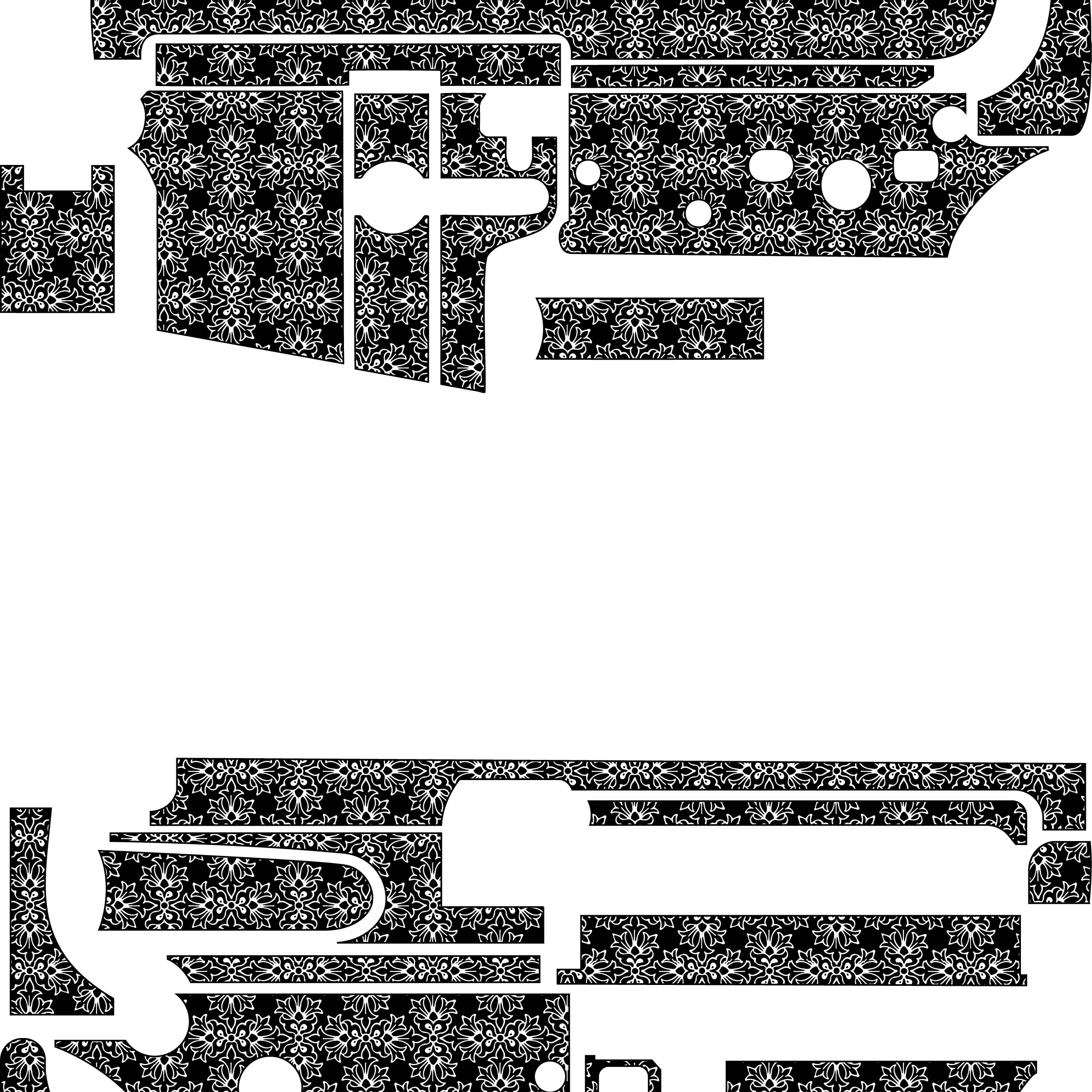 AR-15 Vectors SVG Ai Black white vector outline or line art | Inspire ...