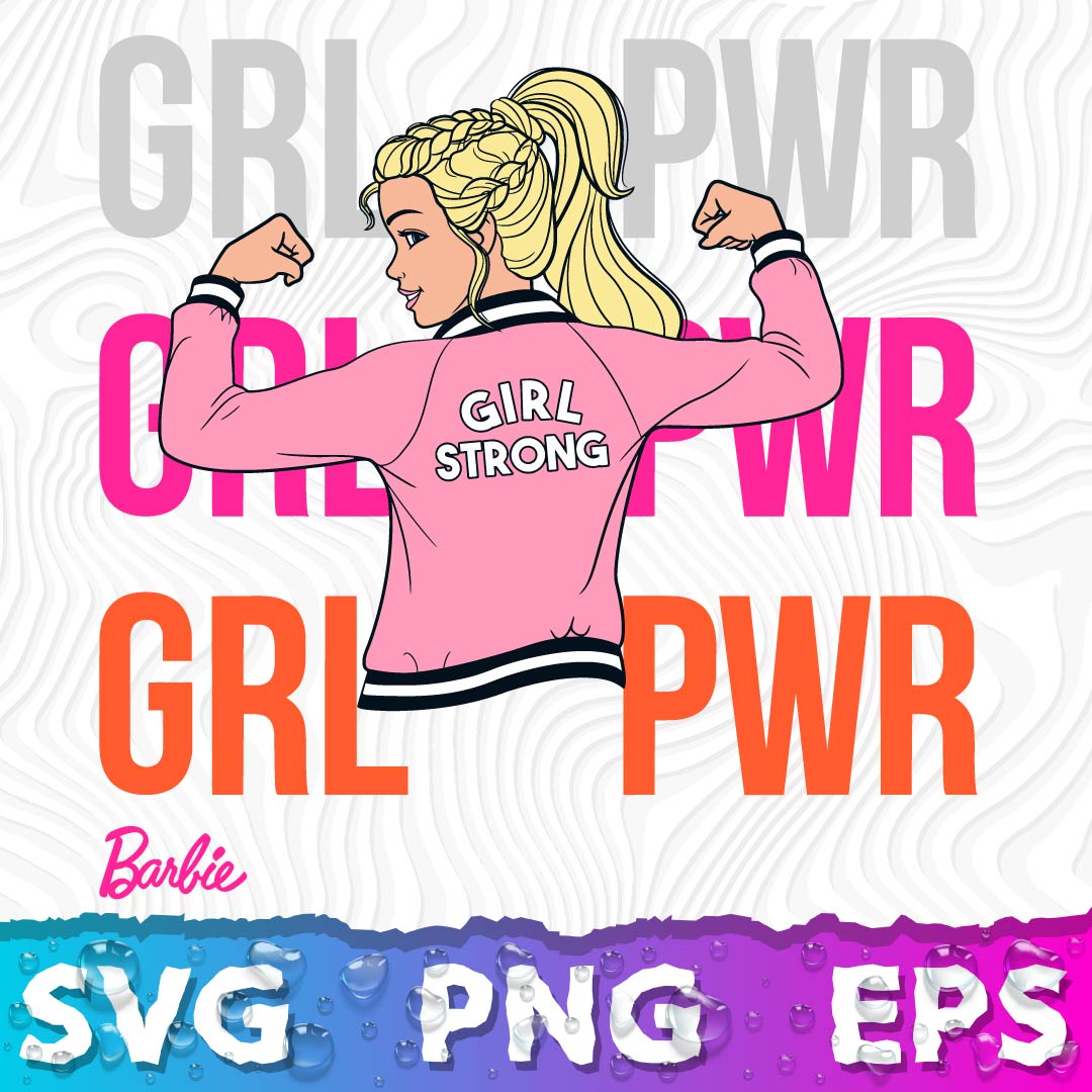 Barbie Grl Pwr SVG, Barbie Clipart SVG, Barbie Cricut | Inspire Uplift