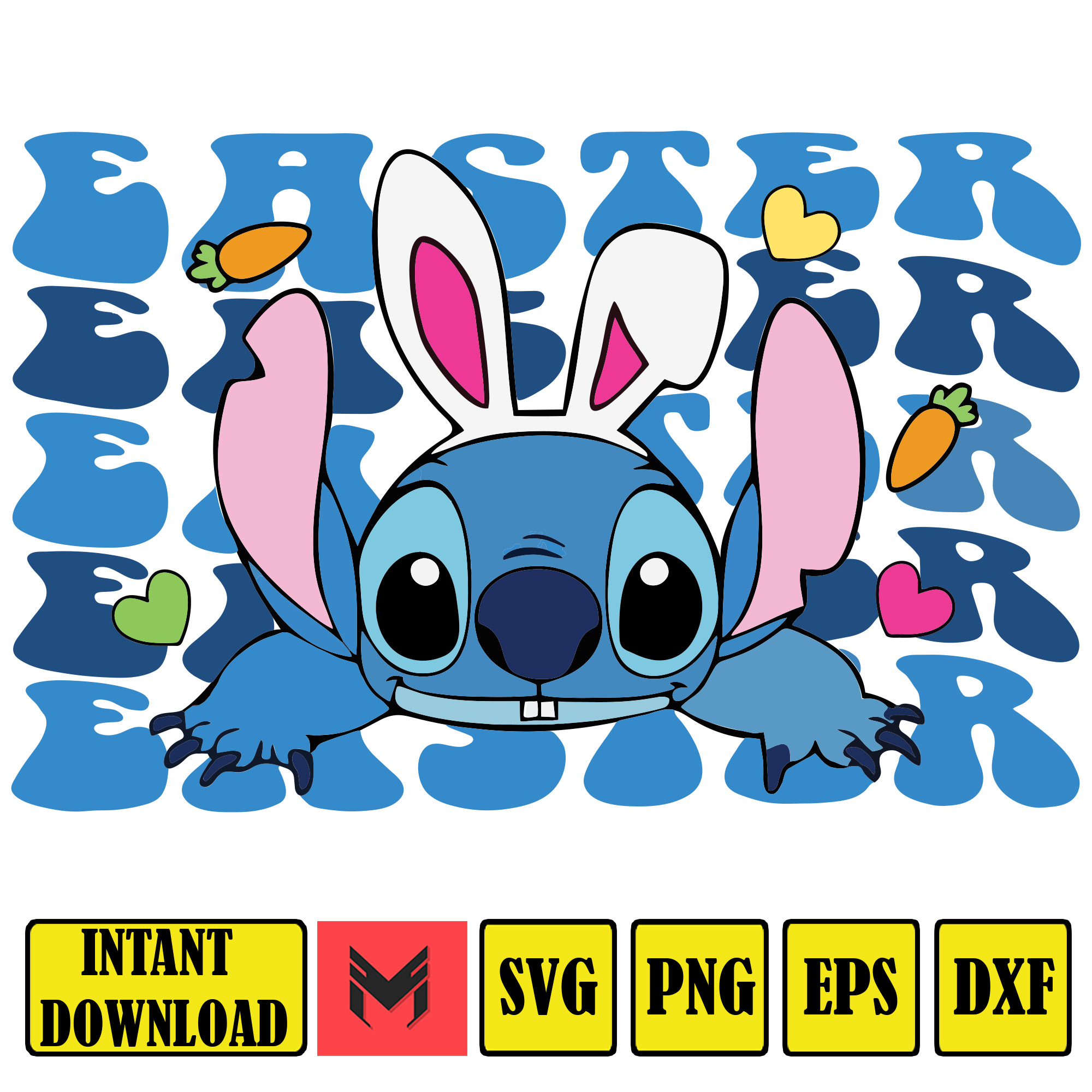 Stitch SVG,PNG,Stitch Easter svg,Happy easter svg,Back of ho - Inspire ...