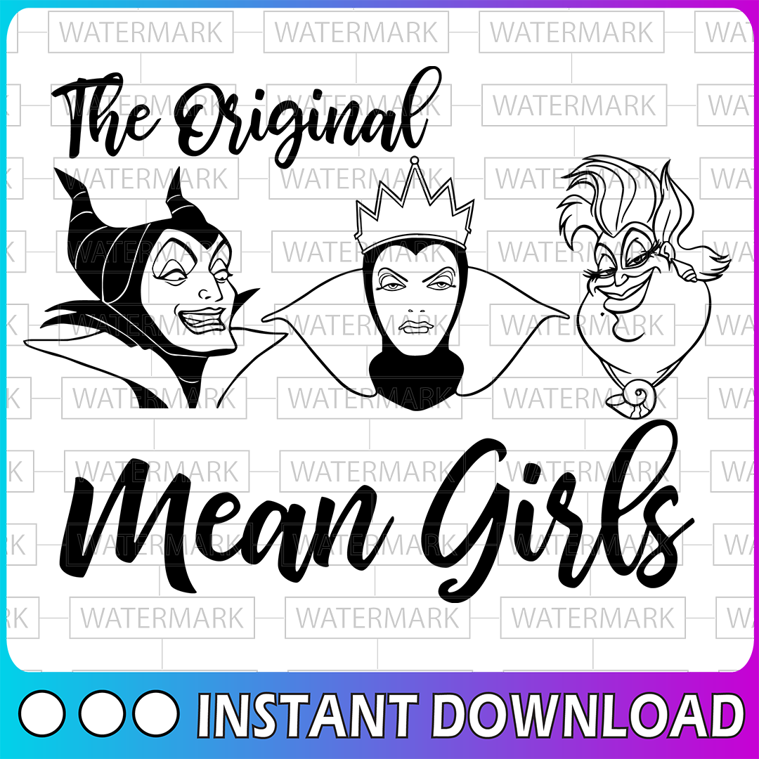 The original mean girls svg, Disney villain svg, Ursula svg, | Inspire ...