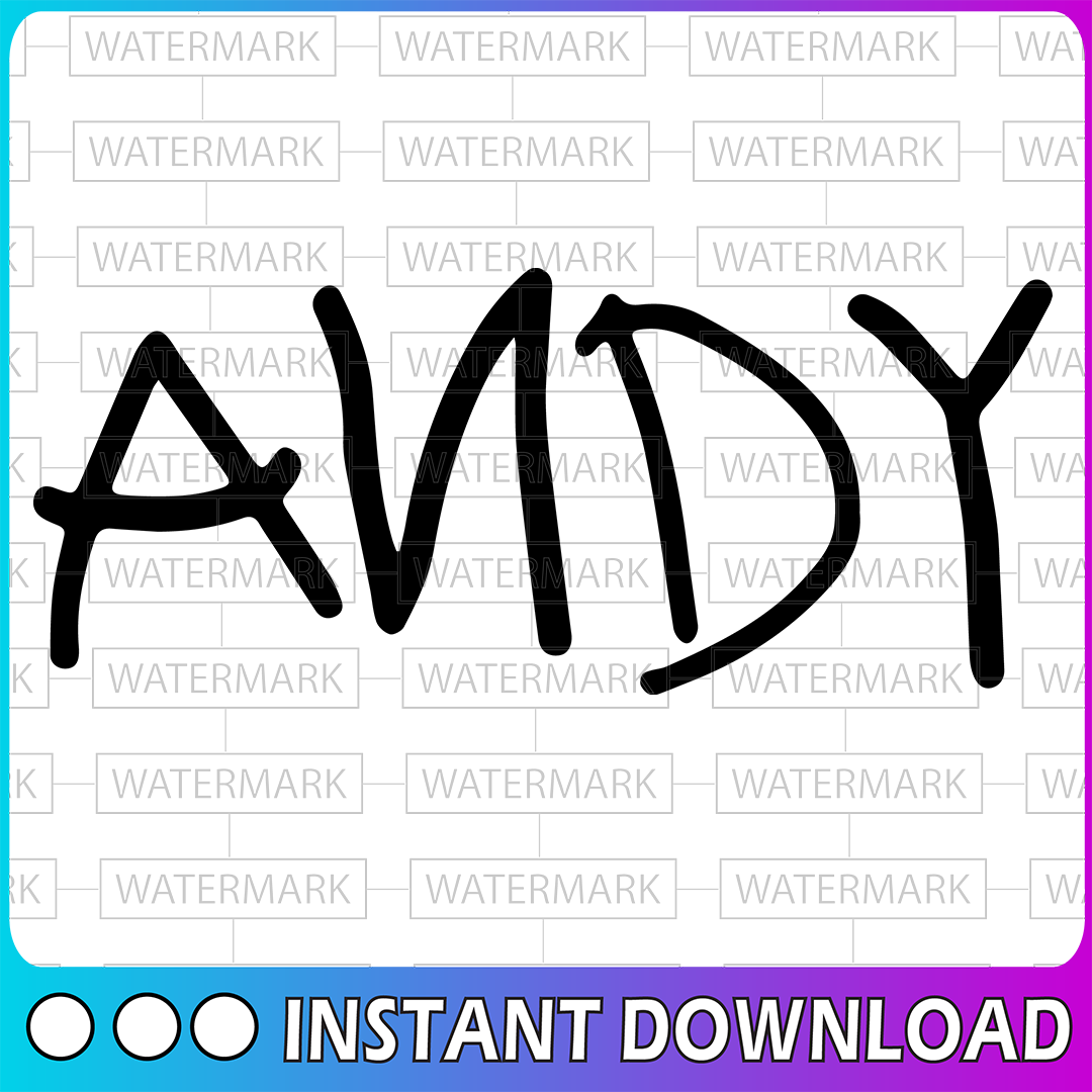 Andy svg, Toystory svg, Disney svg, Instant Download, Andy f | Inspire ...