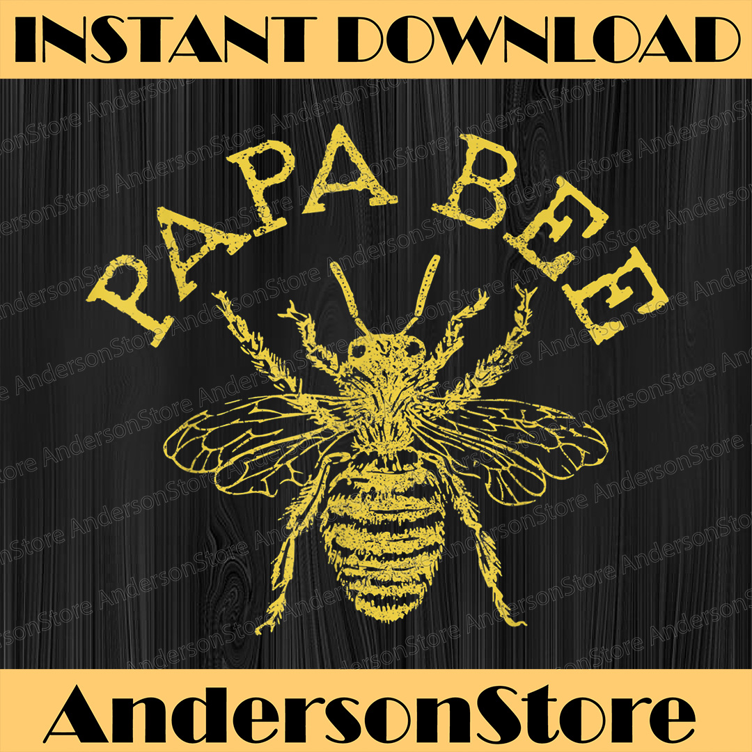 Papa Bee Beekeeper Funny Father's Day Bee Lover Best Dad Dad | Inspire ...
