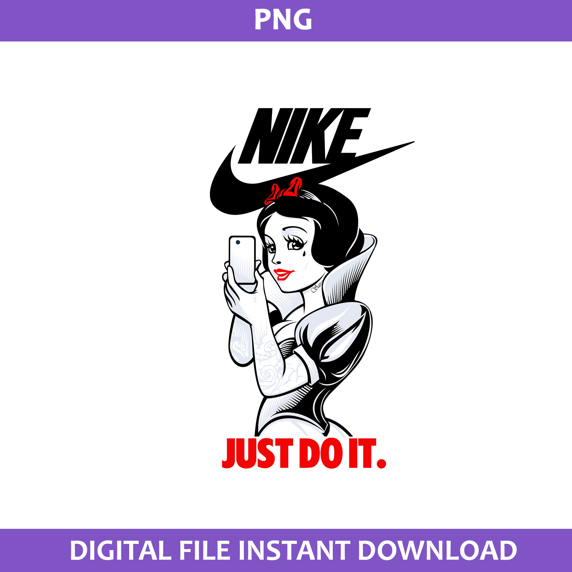 Snow White Nike Png, Snow White Swoosh Png, Nike Logo Png, S - Inspire ...