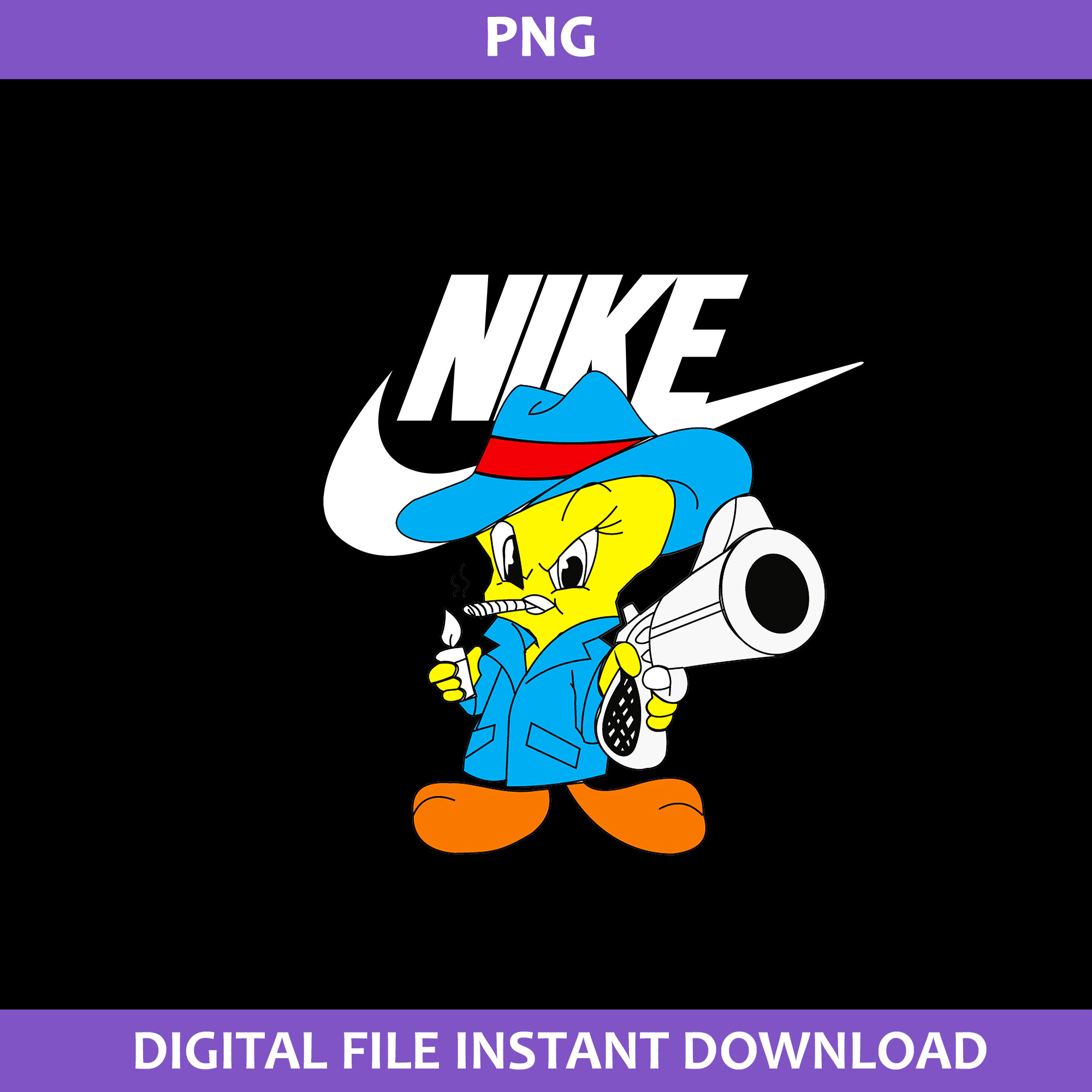 Tweety Nike Png, Tweety Swoosh Png, Nike Logo Png, Tweety Pn | Inspire ...