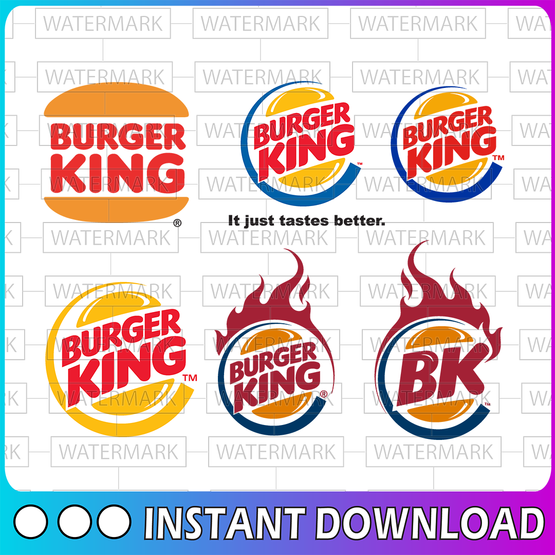 Burger King Logo Bundle SVG, PNG, JPG - Ready To Use, Instan | Inspire ...
