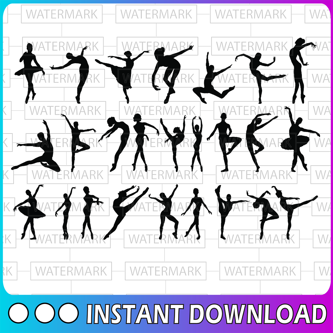 Ballet Dancer Bundle Pack -SVG, PNG, DXF,Eps - Digital Desig | Inspire ...