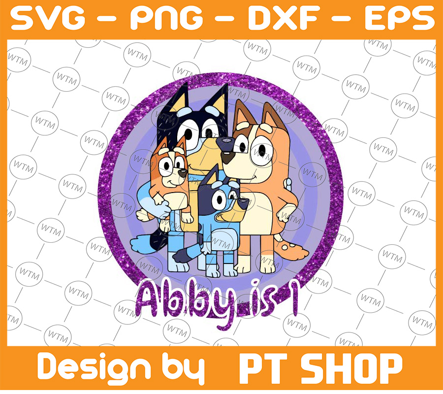 Personalized Name and Age Bluey Birthday Party png, Custom N | Inspire ...