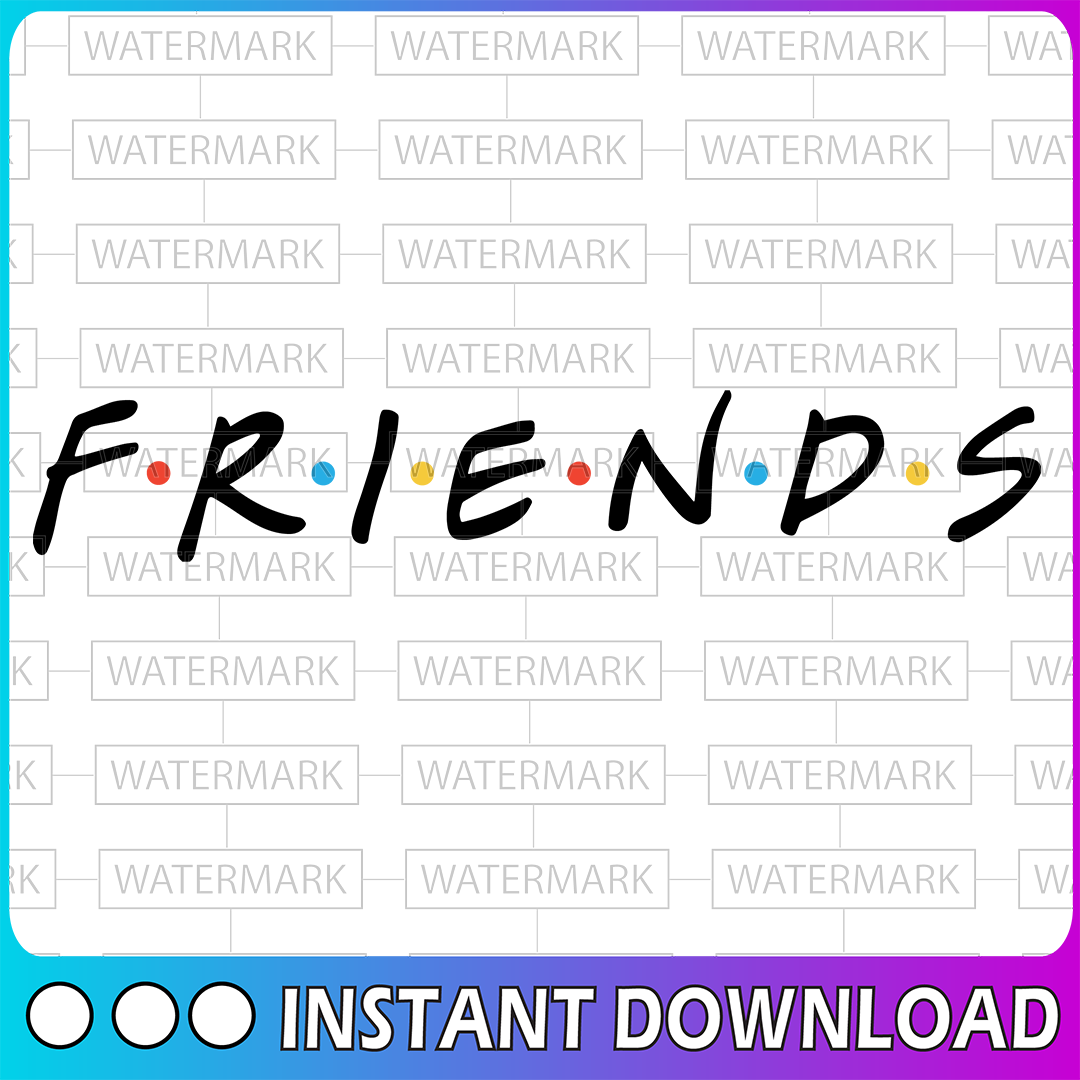 Friends Logo Image Svg Friend TV Show eps Vector Download Fi - Inspire ...