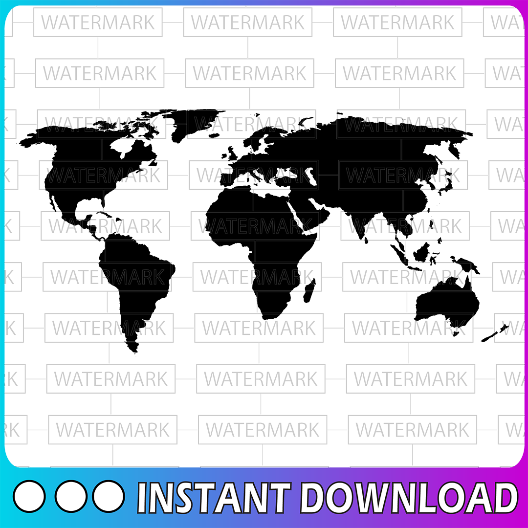 World Map SVG | World SVG | Travel SVG World Map Clipart Png | Inspire ...