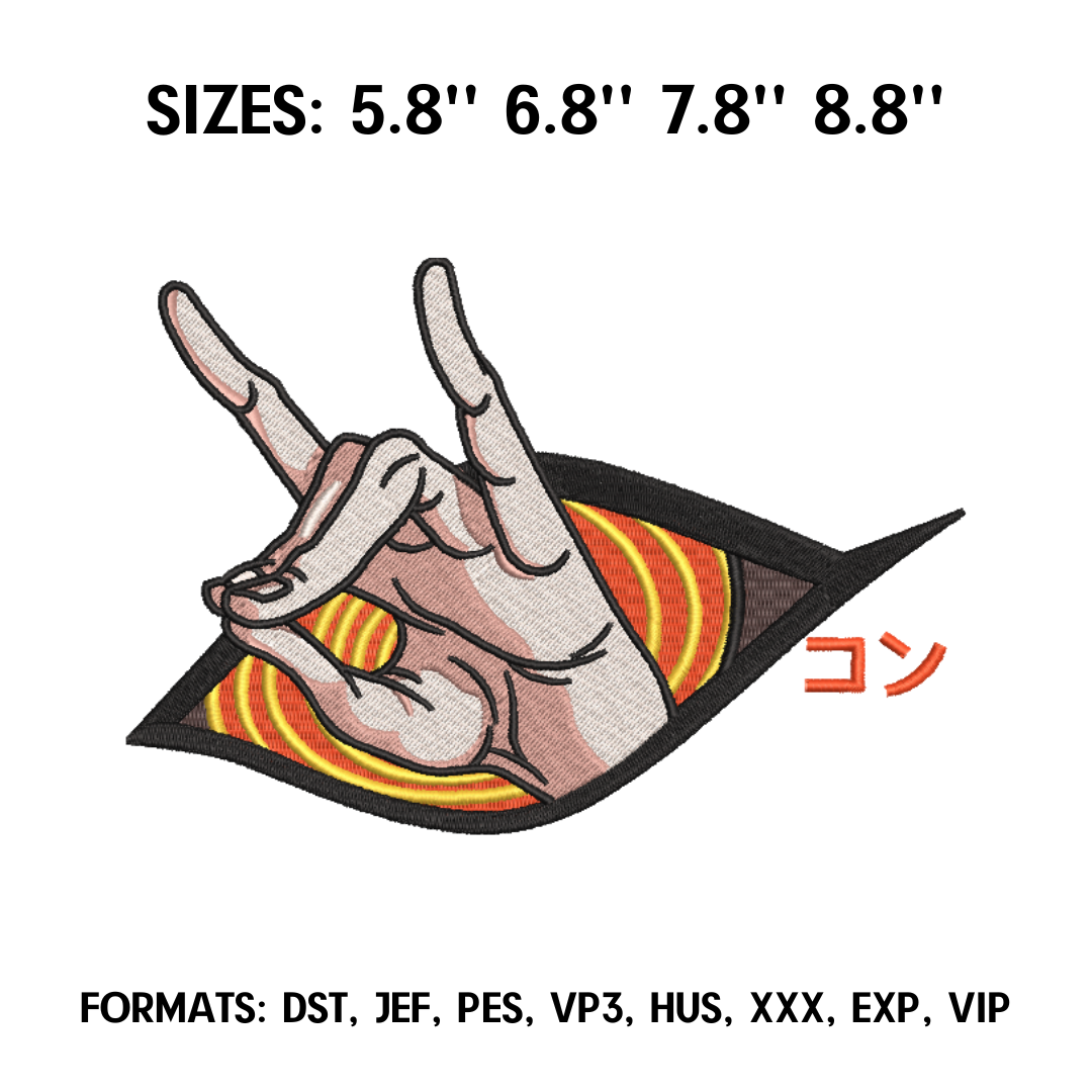 Chainsaw Man Aki Hand Kon Embroidery Design, Chainsaw Man An | Inspire ...