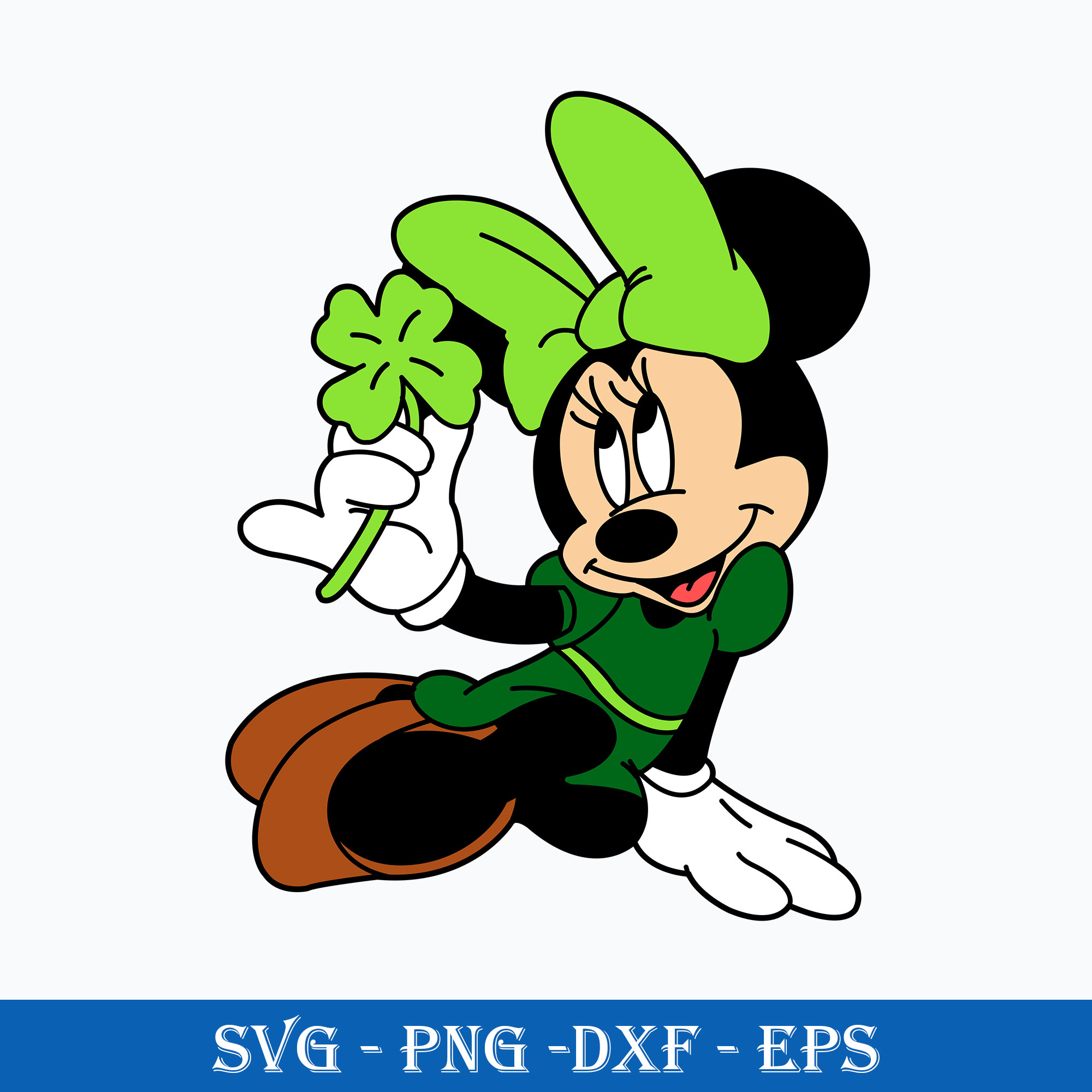 Minnie St Patrick's Day Svg, Minnie Mouse Svg, St Patrick's | Inspire ...