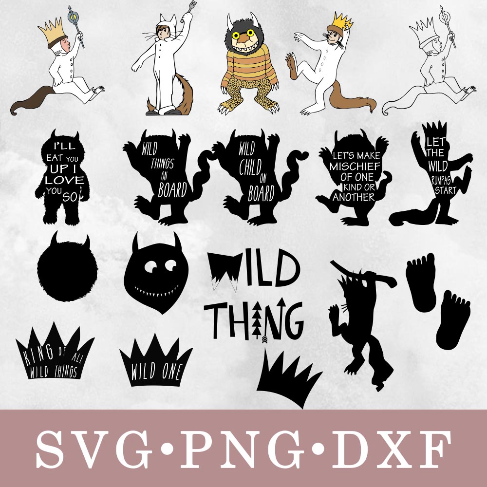 Wild Thing svg, Wild Thing bundle svg, png, dxf | Inspire Uplift