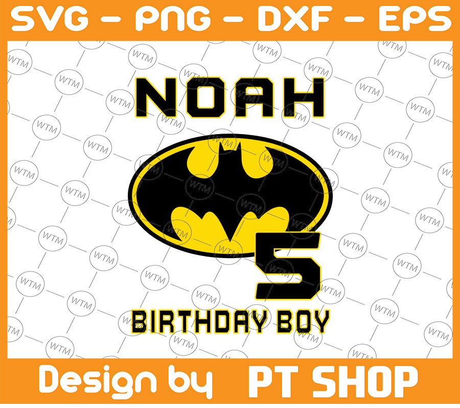 Personalized Name Batman Birthday Svg, Boys Birthday Svg, Di - Inspire ...