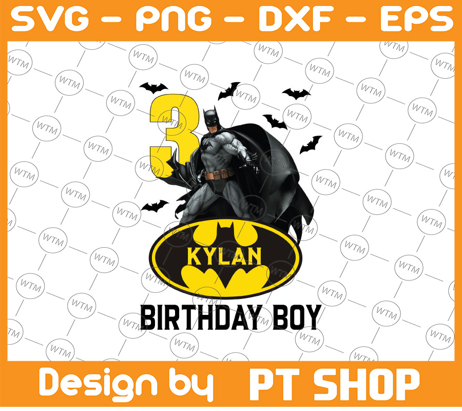 Personalized Name Batman Birthday Png, Boys Birthday Png, Di | Inspire ...