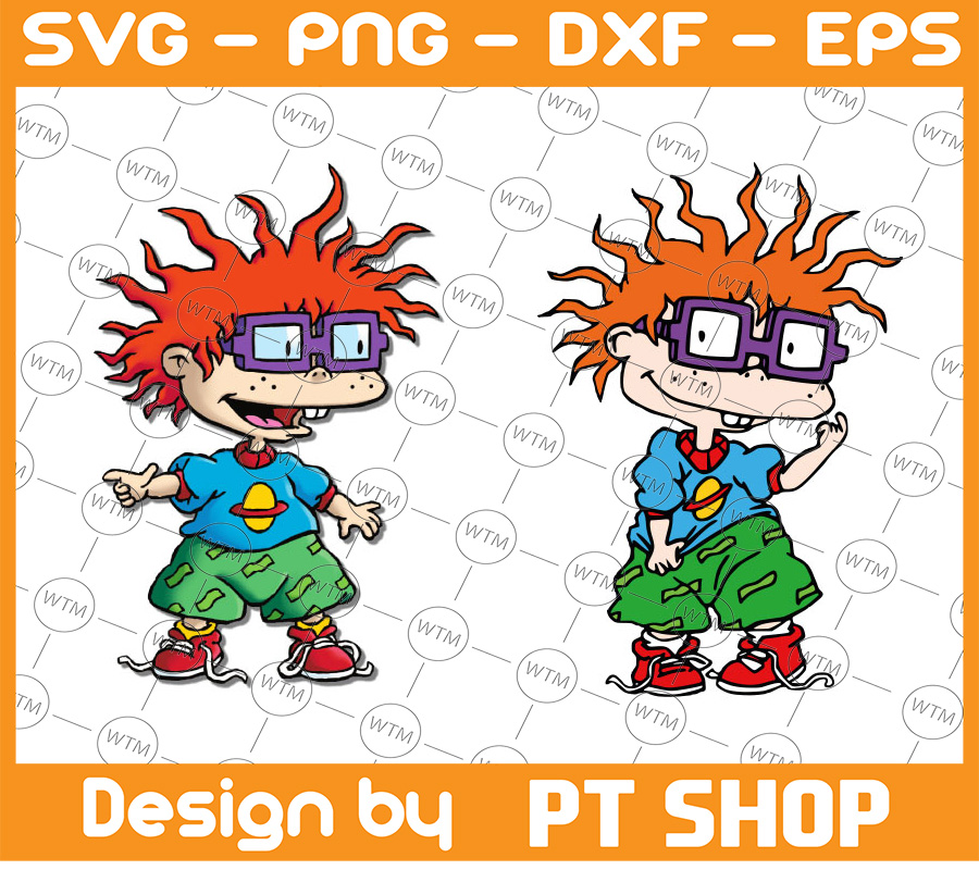 Chuckie Finster Rugrats Svg Png Dxf Cricut Silhouette Cut File | My XXX ...