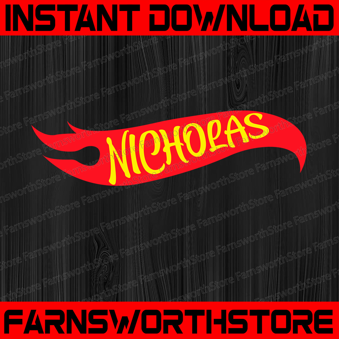 Personalized Name Hot Wheels custom logo with name, logo per - Inspire ...