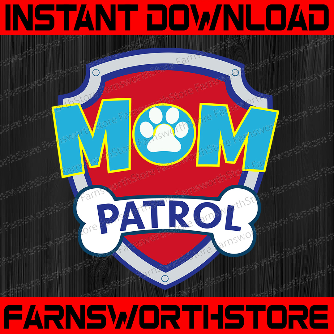 Mom Patrol logo, Mom patrol clipart, Mom Patrol cut file, Mo | Inspire ...