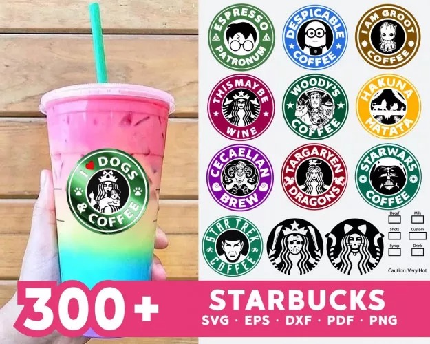 STARBUCKS SVG BUNDLE - Mega Bundle svg, png, dxf, Files For | Inspire ...