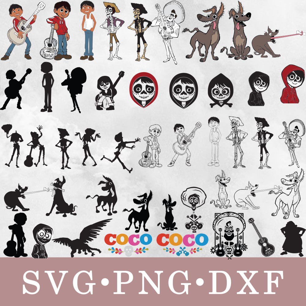 Coco svg, Coco bundle svg, png, dxf, svg files for cricut | Inspire Uplift