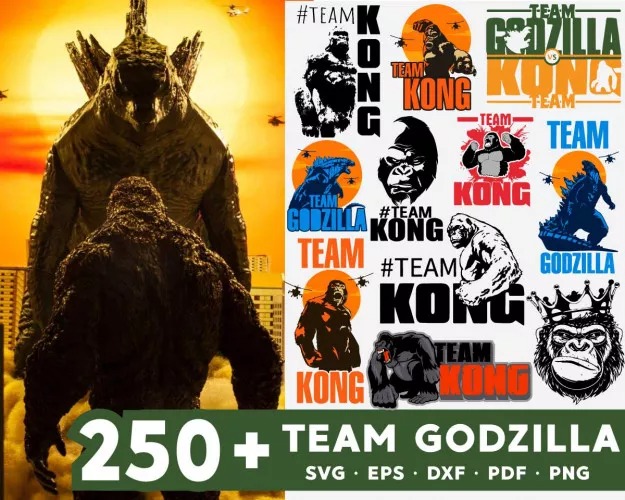 TEAM GODZILLA SVG BUNDLE - Mega Bundle svg, png, dxf, Files | Inspire ...