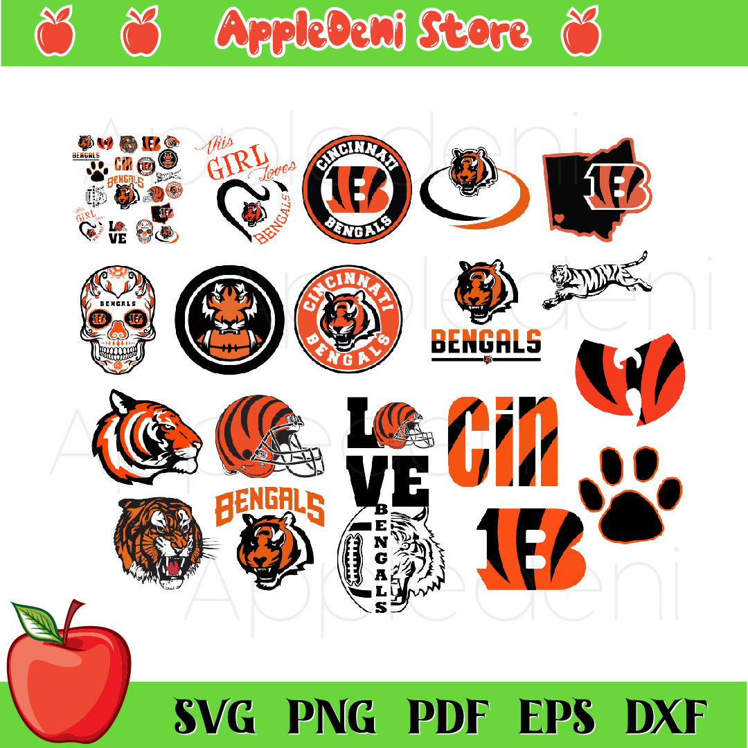 Cincinnati Bengals logo Bundle SVG, Sport Svg, Cincinnati Be | Inspire ...
