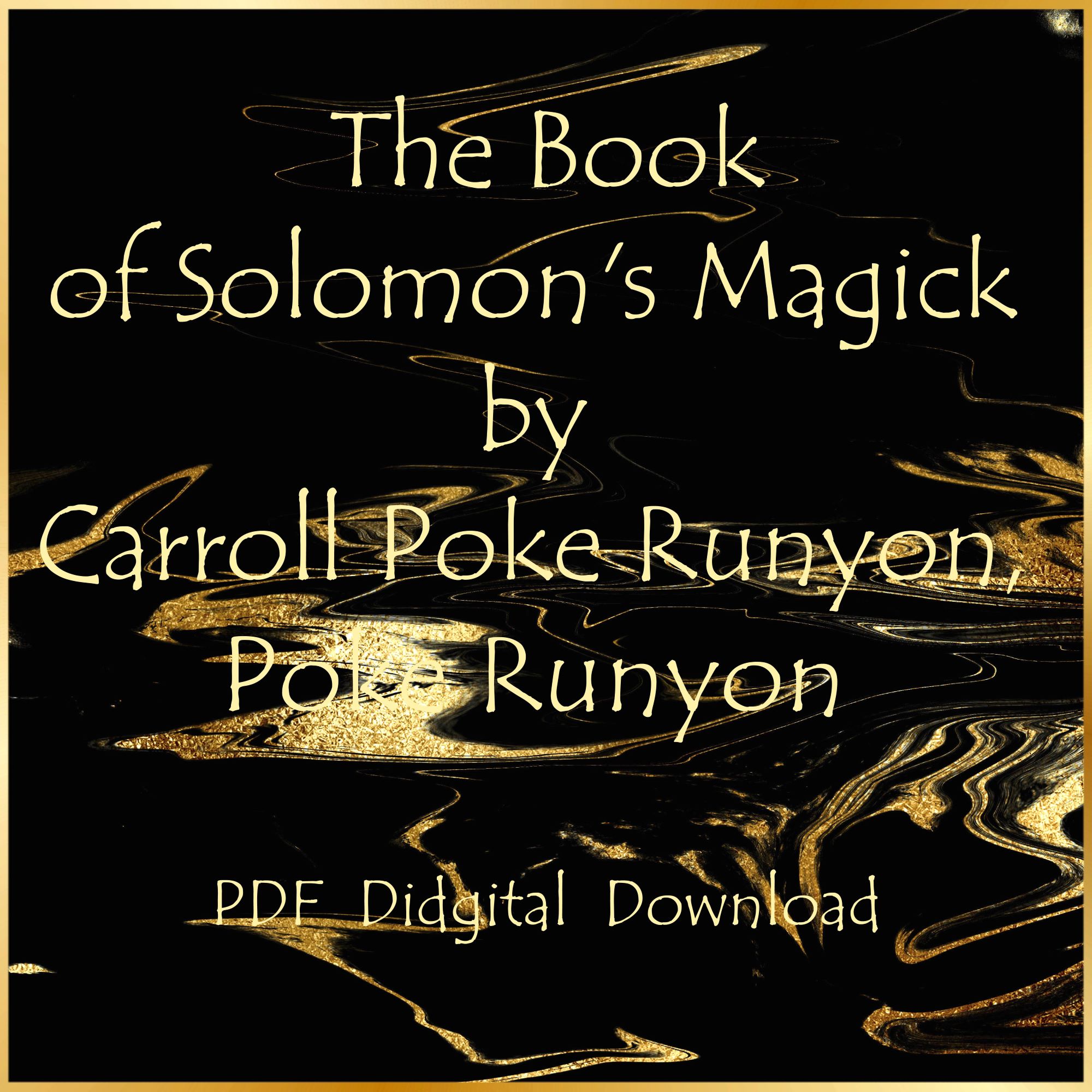 The Book of Solomon's Magick by Carroll Poke Runyon | Inspire Uplift
