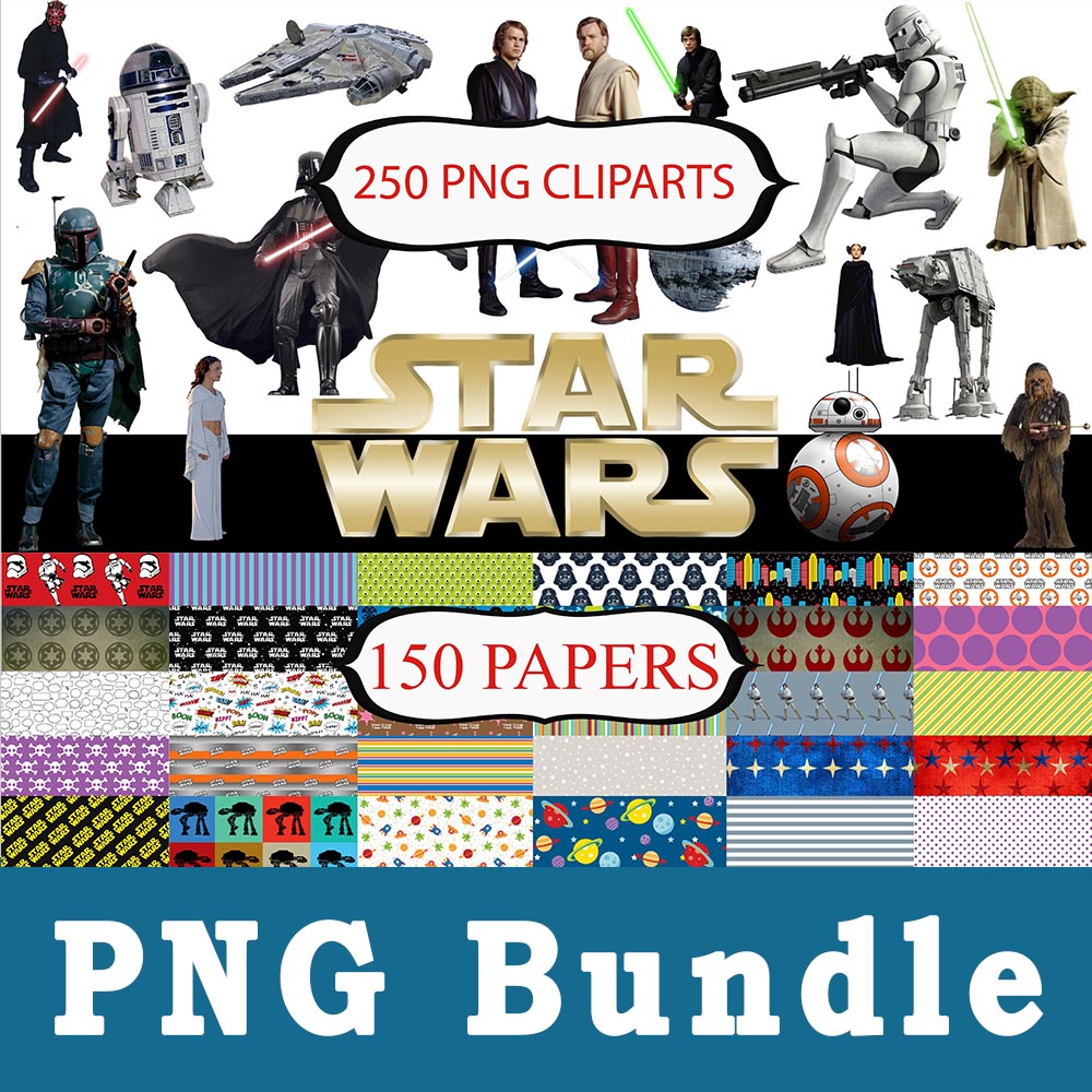 Star Wars Png, Star Wars Bundle Png, cliparts, Printable | Inspire Uplift