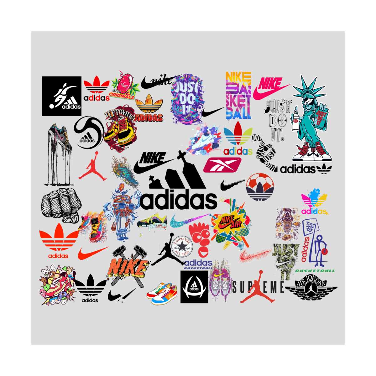 Fashion Brand Bundle Svg, Trending Svg, Brand Logo Svg, Adid | Inspire ...