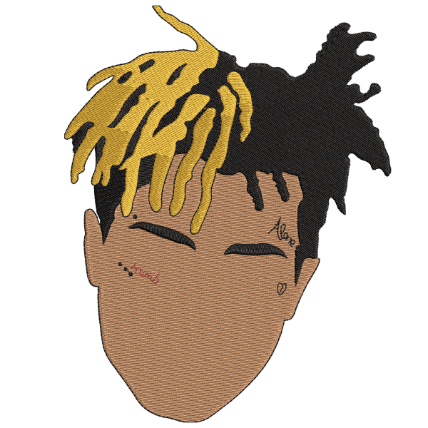 Xxxtentacion Face Icon Embroidery Rapper Design Download Fil | Inspire ...