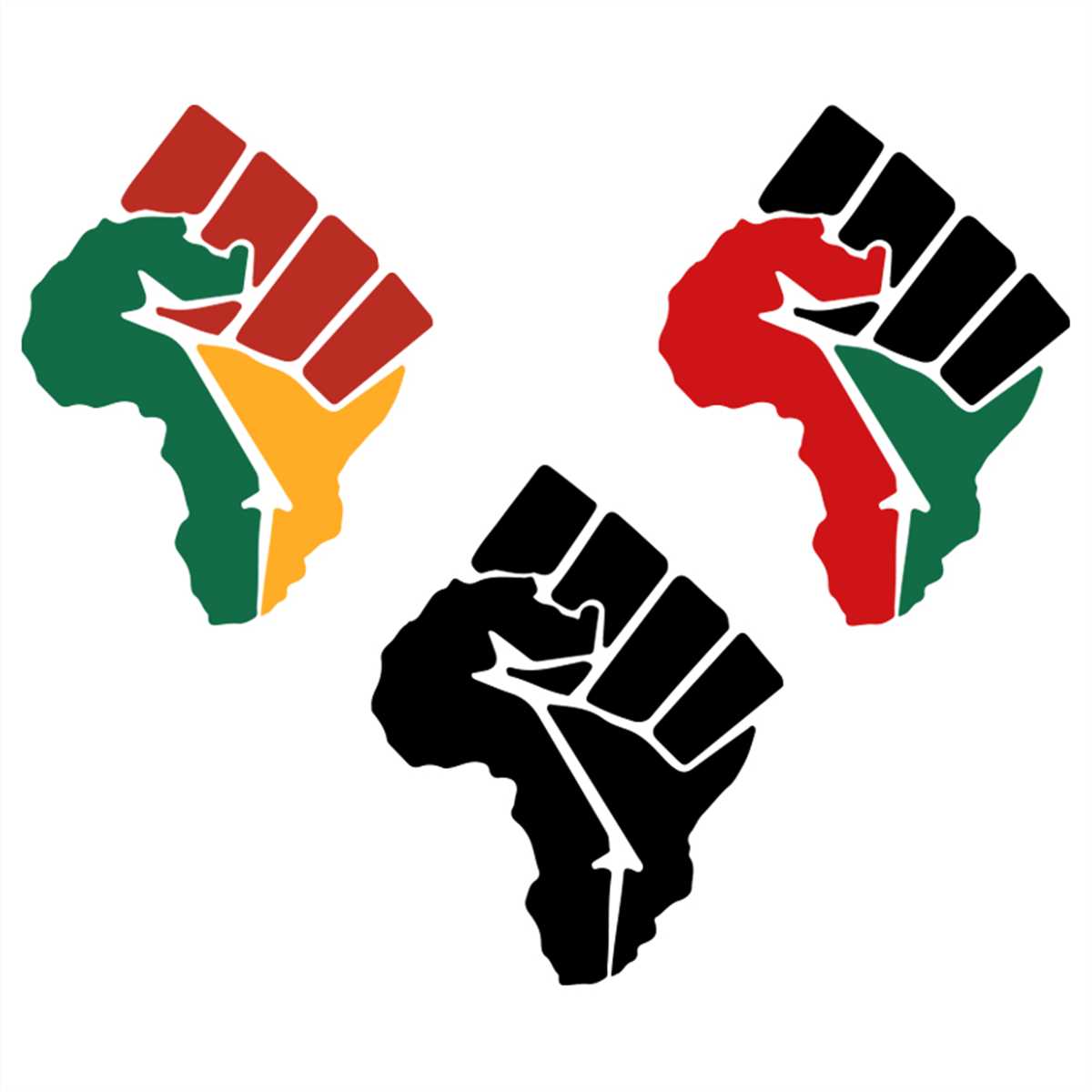 Black Power Fist Africa Files For Cricut, SVG, DXF, EPS, PNG - Inspire ...