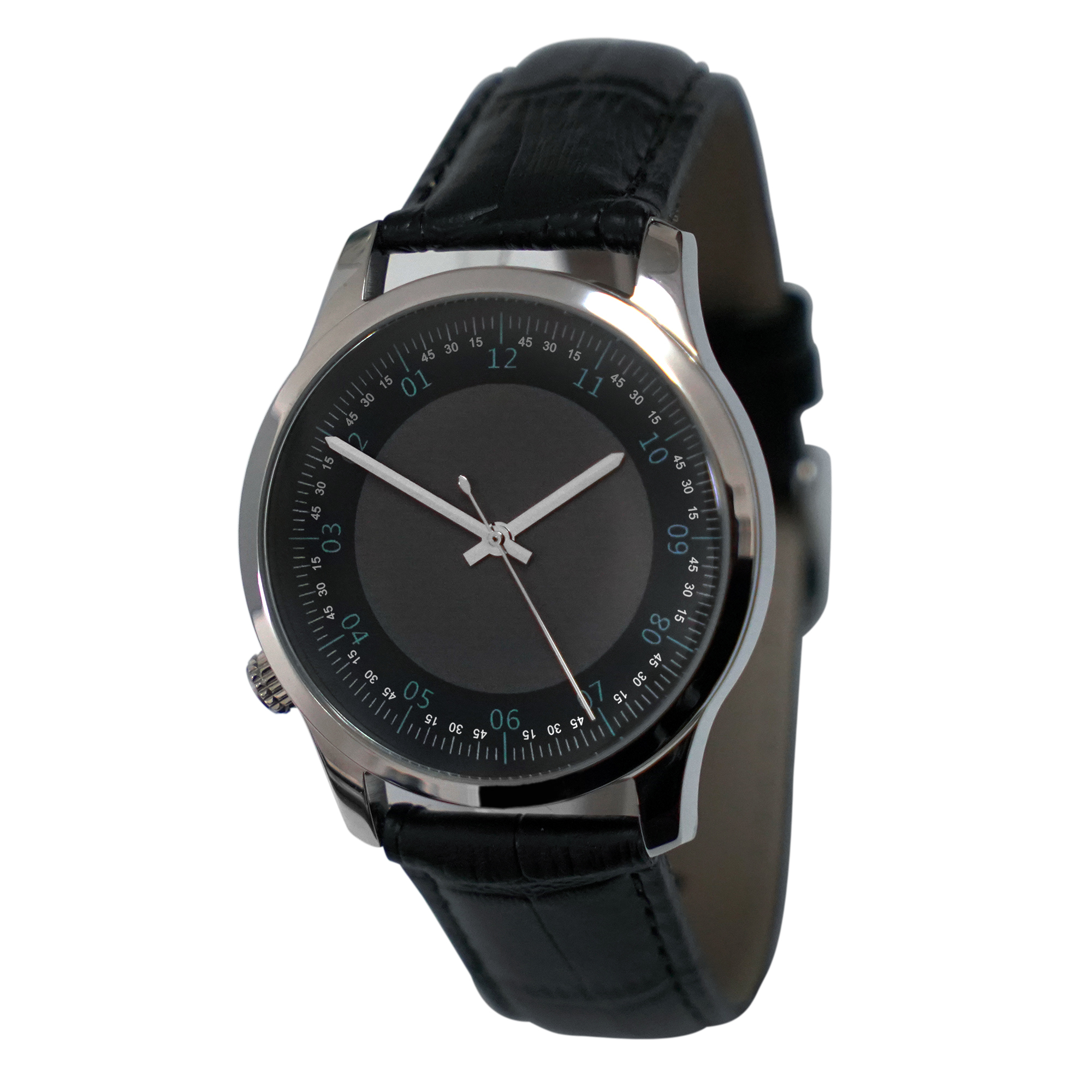 Backwards Watch Blue Numbers Mens Watch Free shipping Worldw - Inspire ...