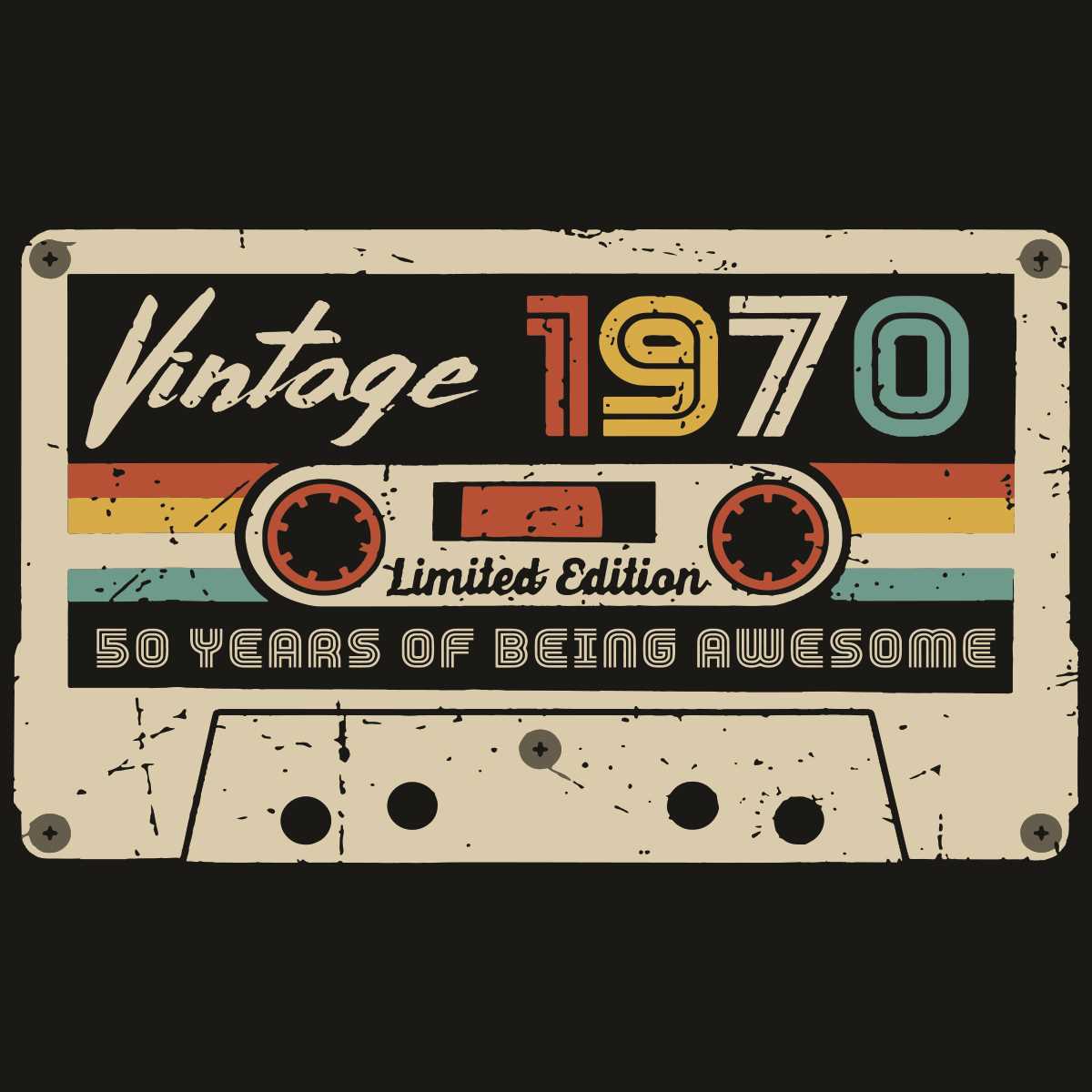 Vintage 1970 Svg, Birthday Svg, Made In 1970 Svg, 50th Birth | Inspire ...