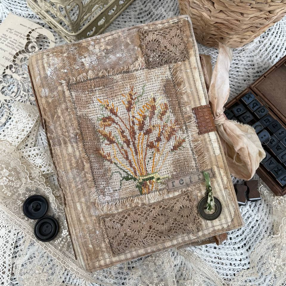 Junk book in retro style, junk journal, altered book witn na | Inspire ...