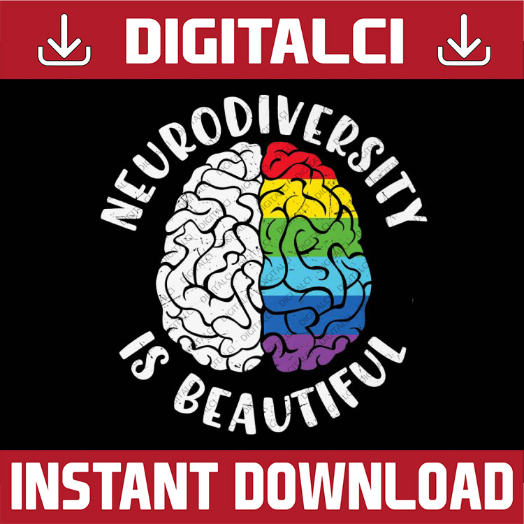 ADHD Autism Awareness Neurodiversity is Beautiful PNG Sublim | Inspire ...