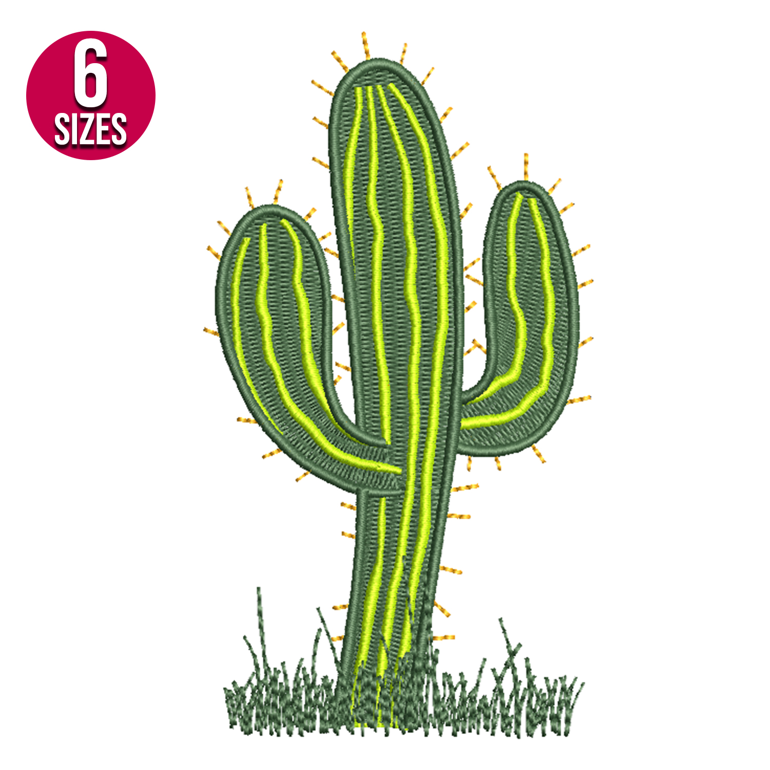 Cactus plant embroidery design, flower bunch, Machine embroi | Inspire ...