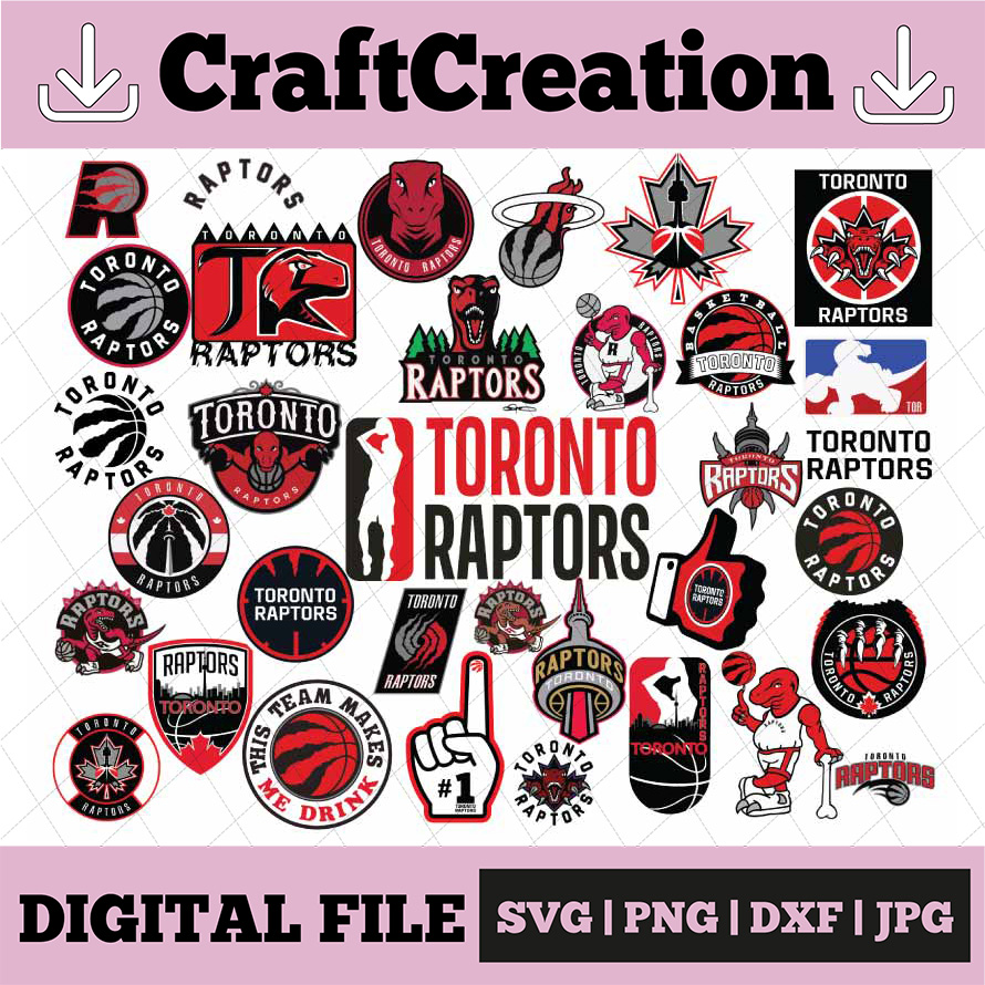 34 Files NBA Logo, Toronto Raptors Bundle SVG,instant downlo | Inspire ...