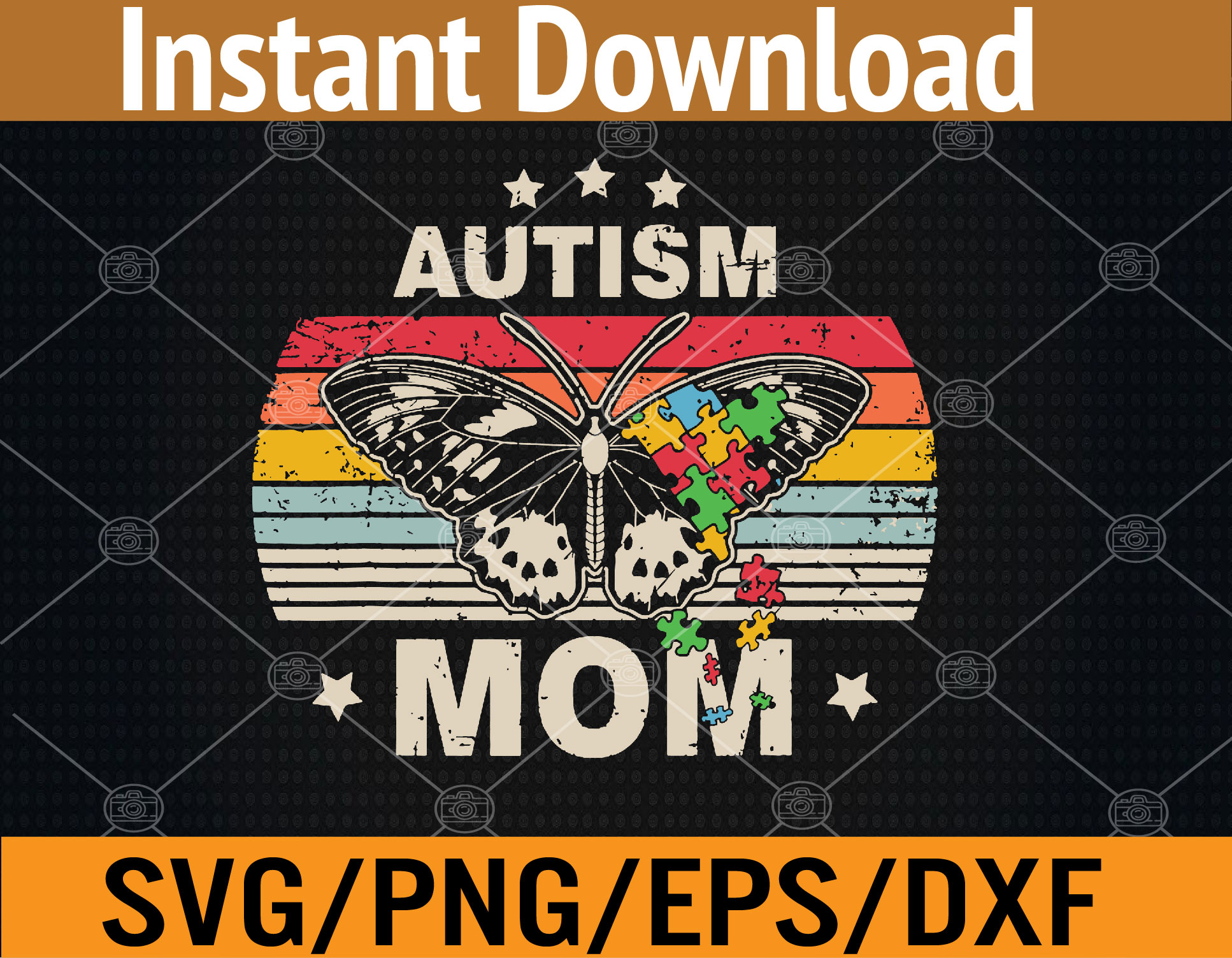 Autism Mom Proud Mom Awareness Month Mama Autistic Svg, Eps, | Inspire ...
