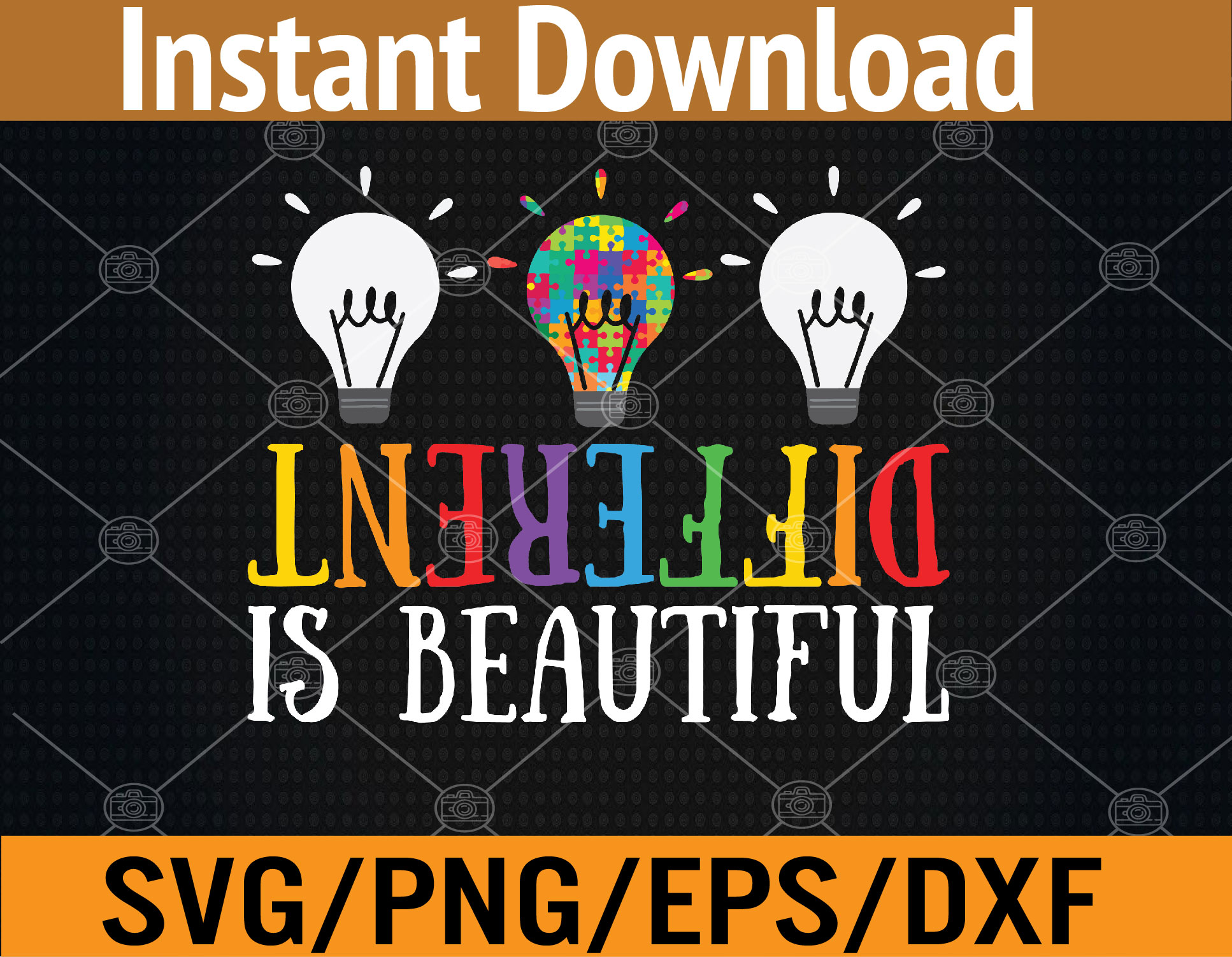 Different Is Beautiful Autism Awareness Kids Women Autism Sv - Inspire ...