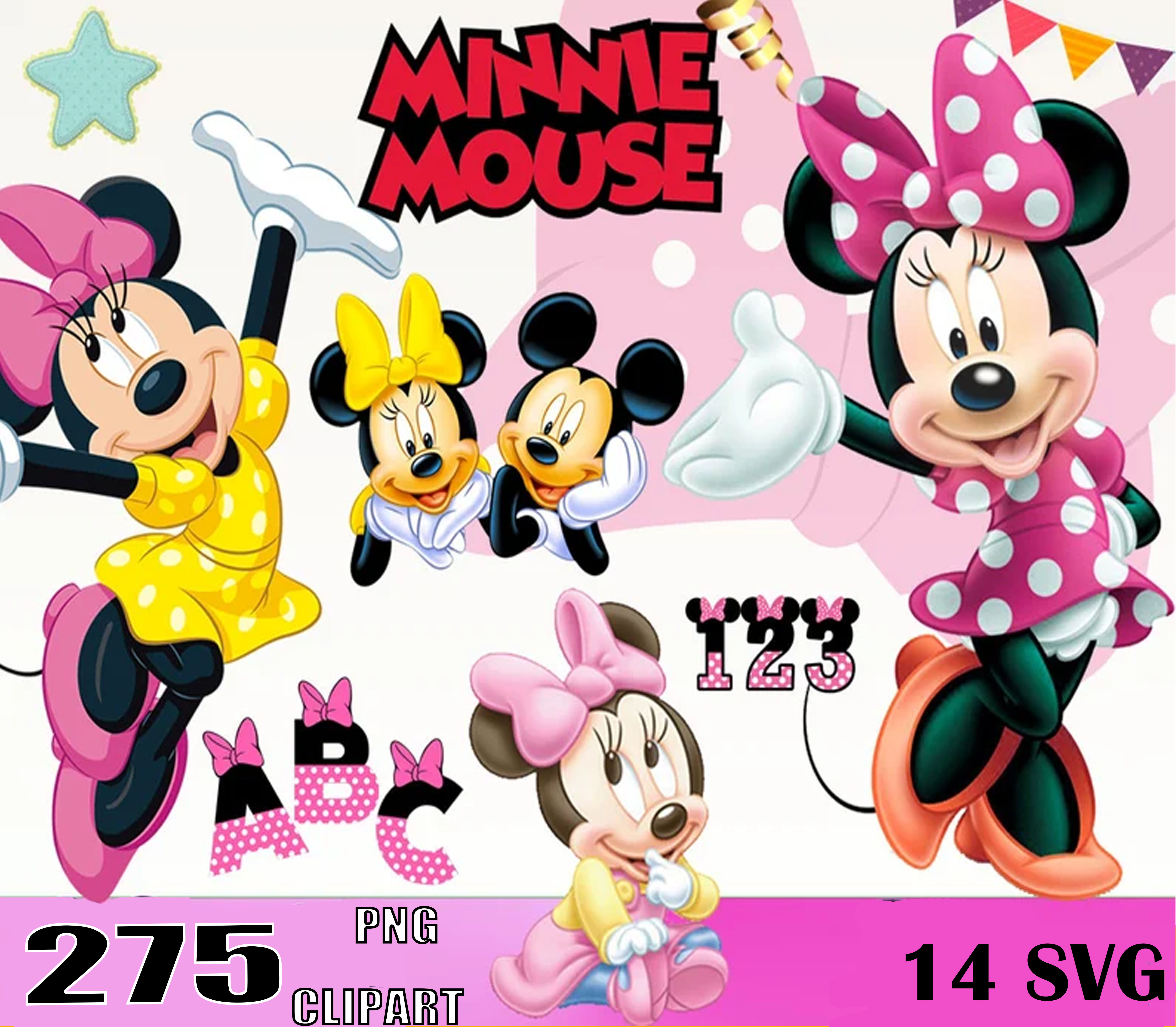 275 Png Minnie Mouse Clipart, Minnie Mouse Png, Disney Minni - Inspire ...