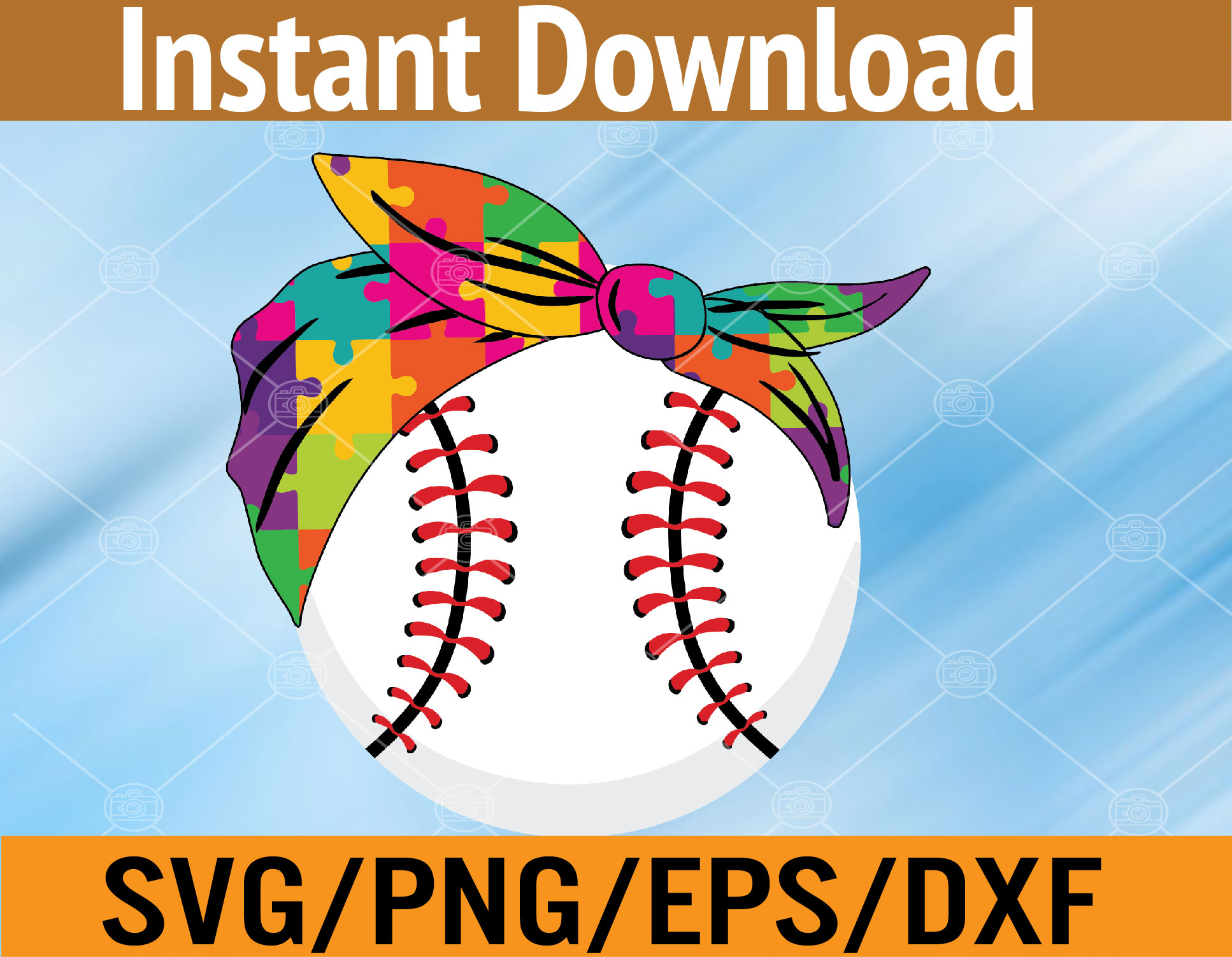 Autism Mom Baseball Messy Bun Autism Awareness Svg, Eps, Png - Inspire ...