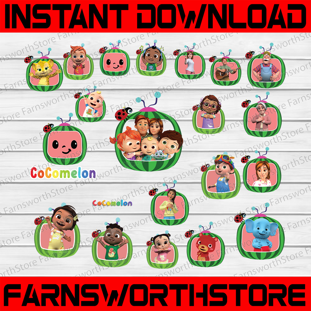 Cocomelon Clipart Png, Cocomelon Birthday Png Bundle, Cocome - Inspire ...