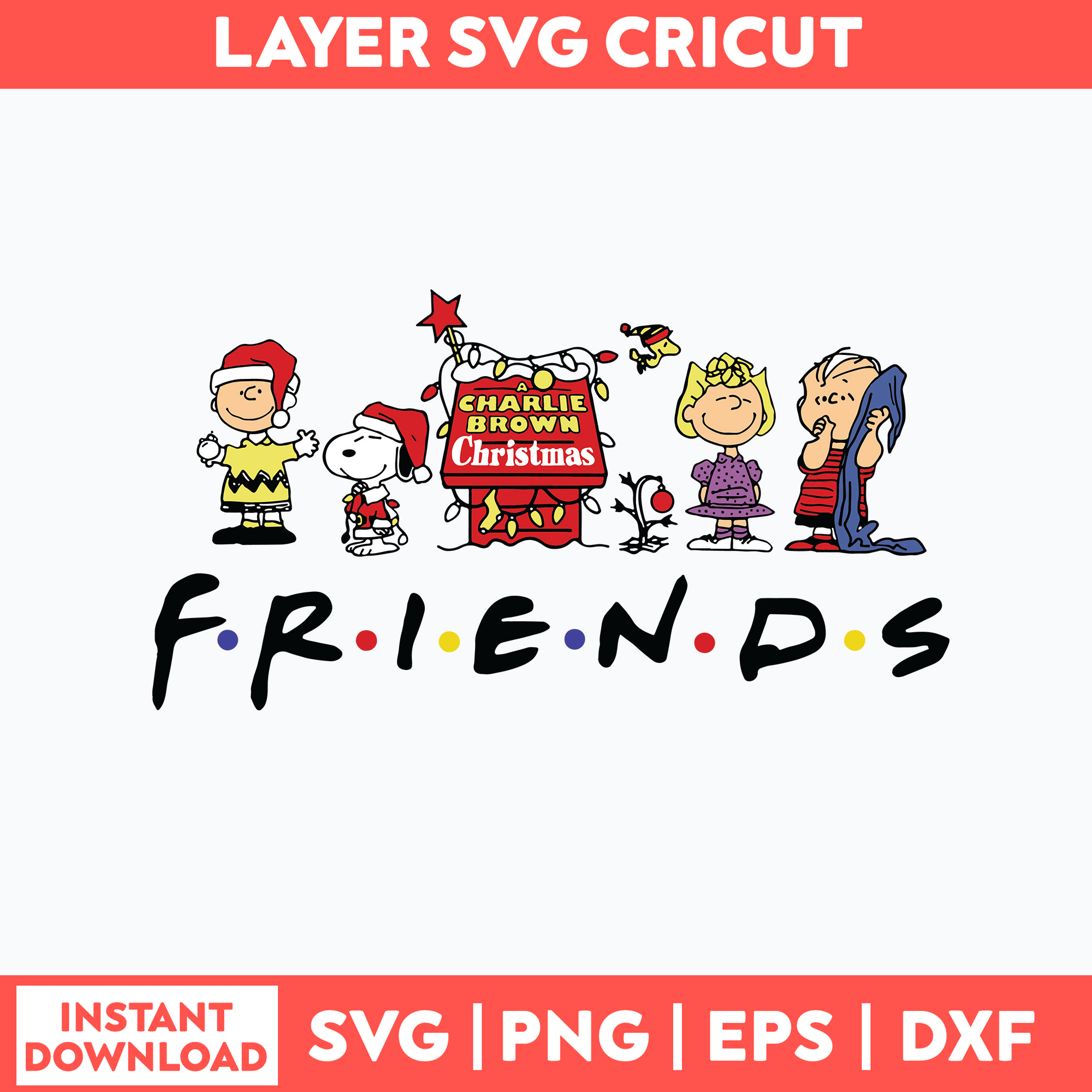 Charlie Brown Friends Svg, Snoopy Christmas Svg, Png Dxf E | Inspire Uplift