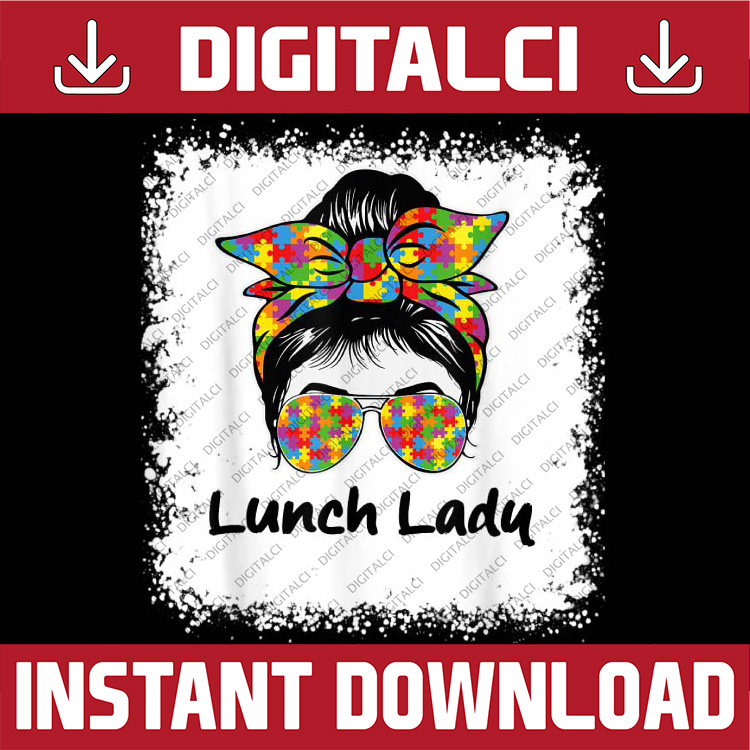 Bleached Lunch Lady Messy Hair Woman Bun Lunch Lady Life PNG - Inspire ...