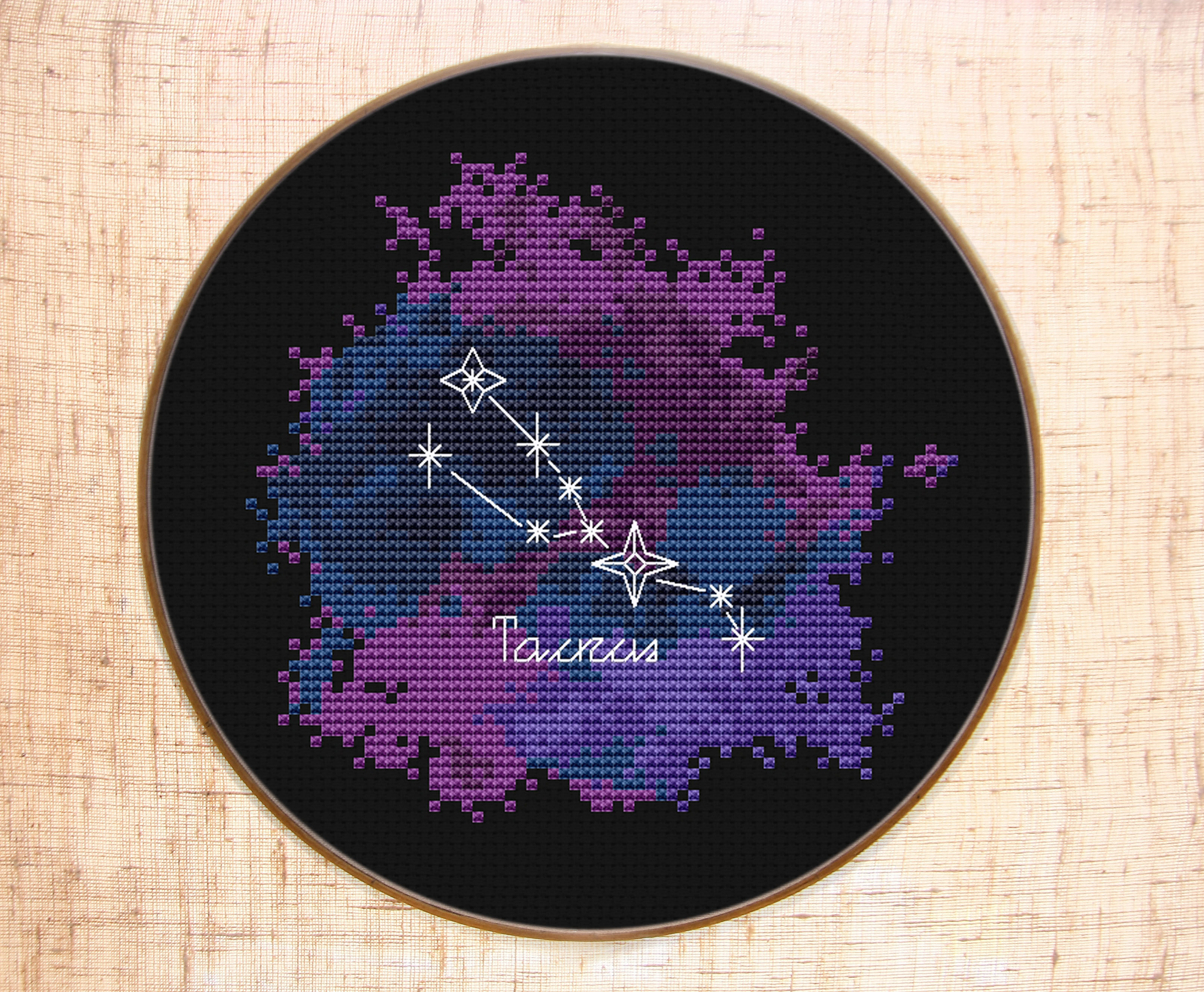 Taurus Constellation Cross stitch pattern Modern cross stitc | Inspire ...