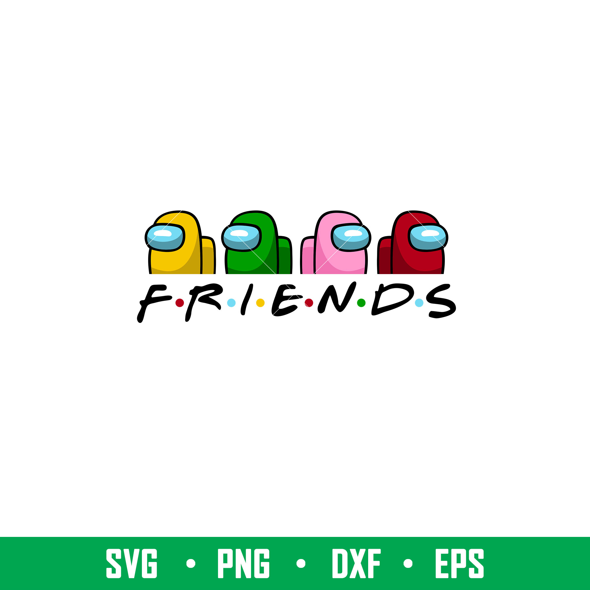 Among Us Friends, Among Us Friend SVG, Friends SVG, Among Us - Inspire ...