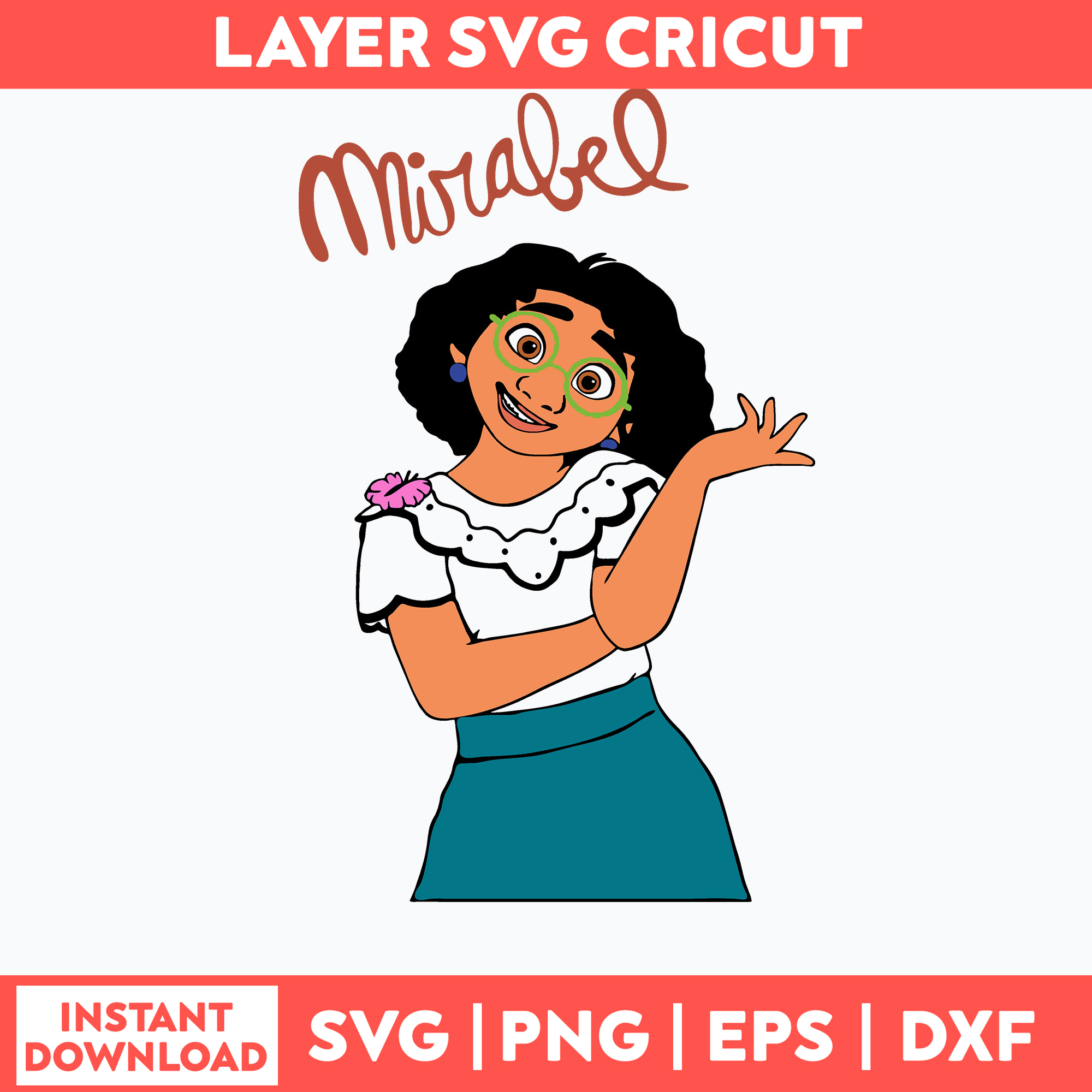 Encanto Mirabel Svg, Encato Svg, Disney Svg, Png Dxf Eps Fil | Inspire ...