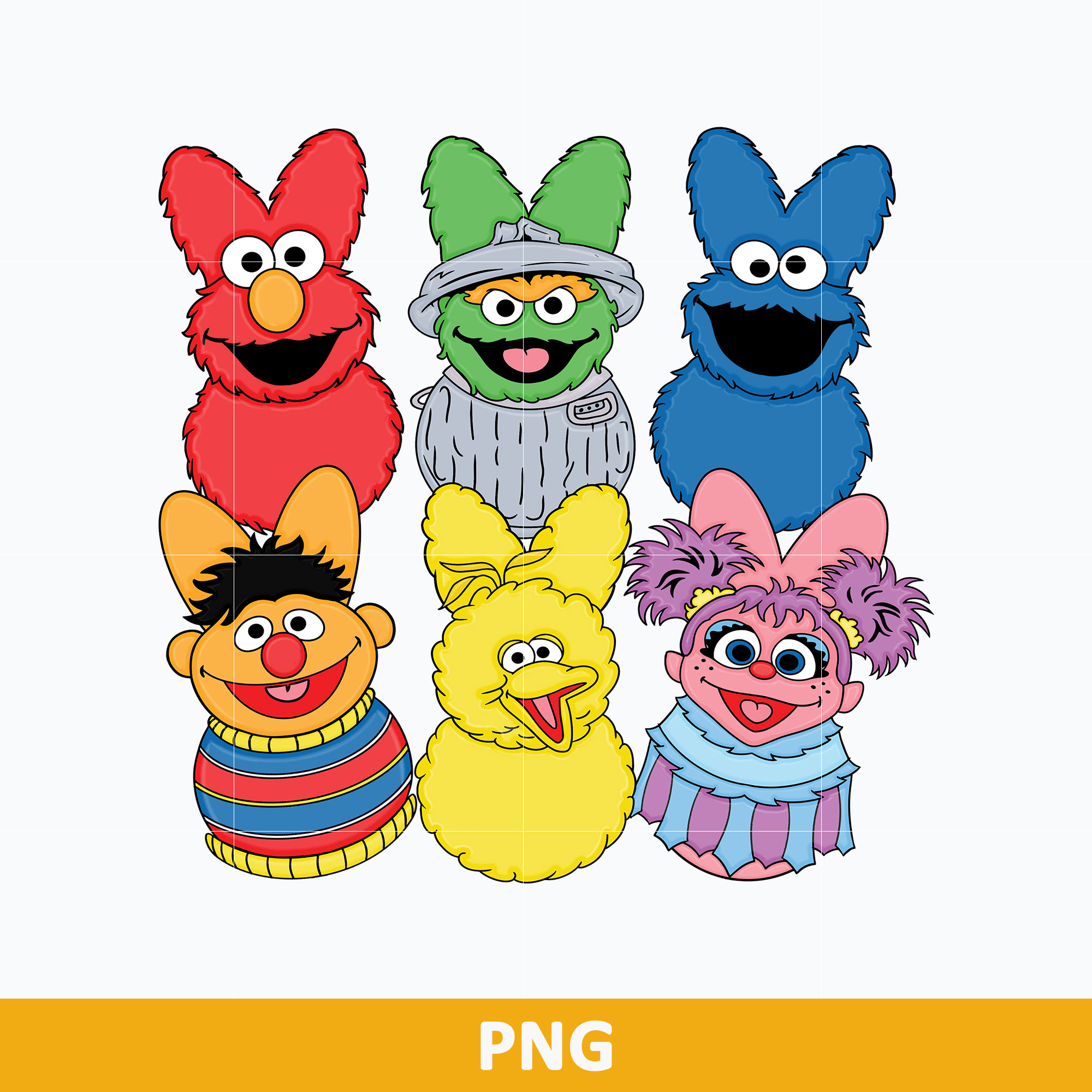 Easter Sesame Street Png, Easter Bunny Png, Sesame Street Pn | Inspire ...