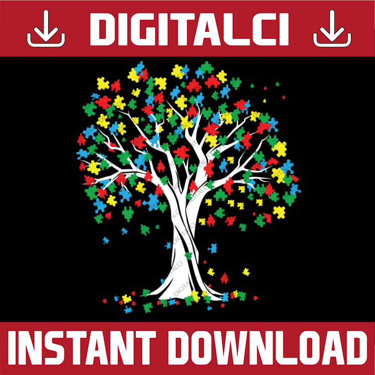 Autism Awareness Tree Of Life Autism and Support PNG Sublima | Inspire ...